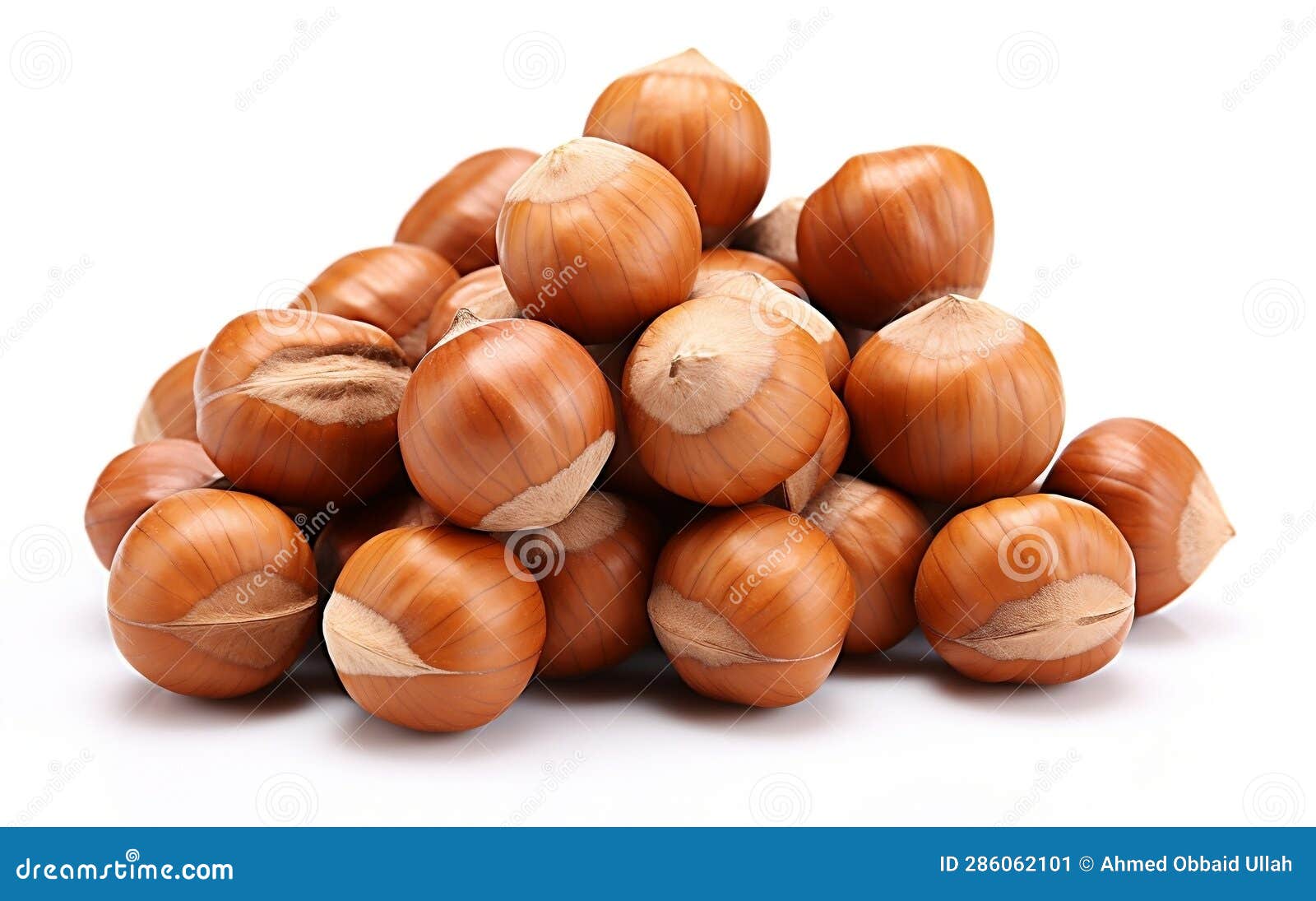 Isolated Hazelnut on White Background, Generative Ai Stock Image ...