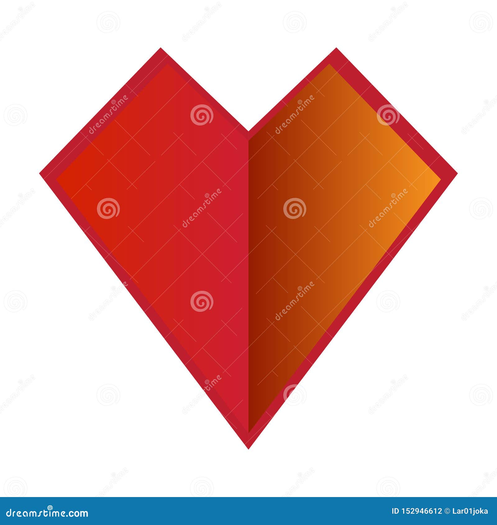 Isolated heart icon stock vector. Illustration of symbol - 152946612