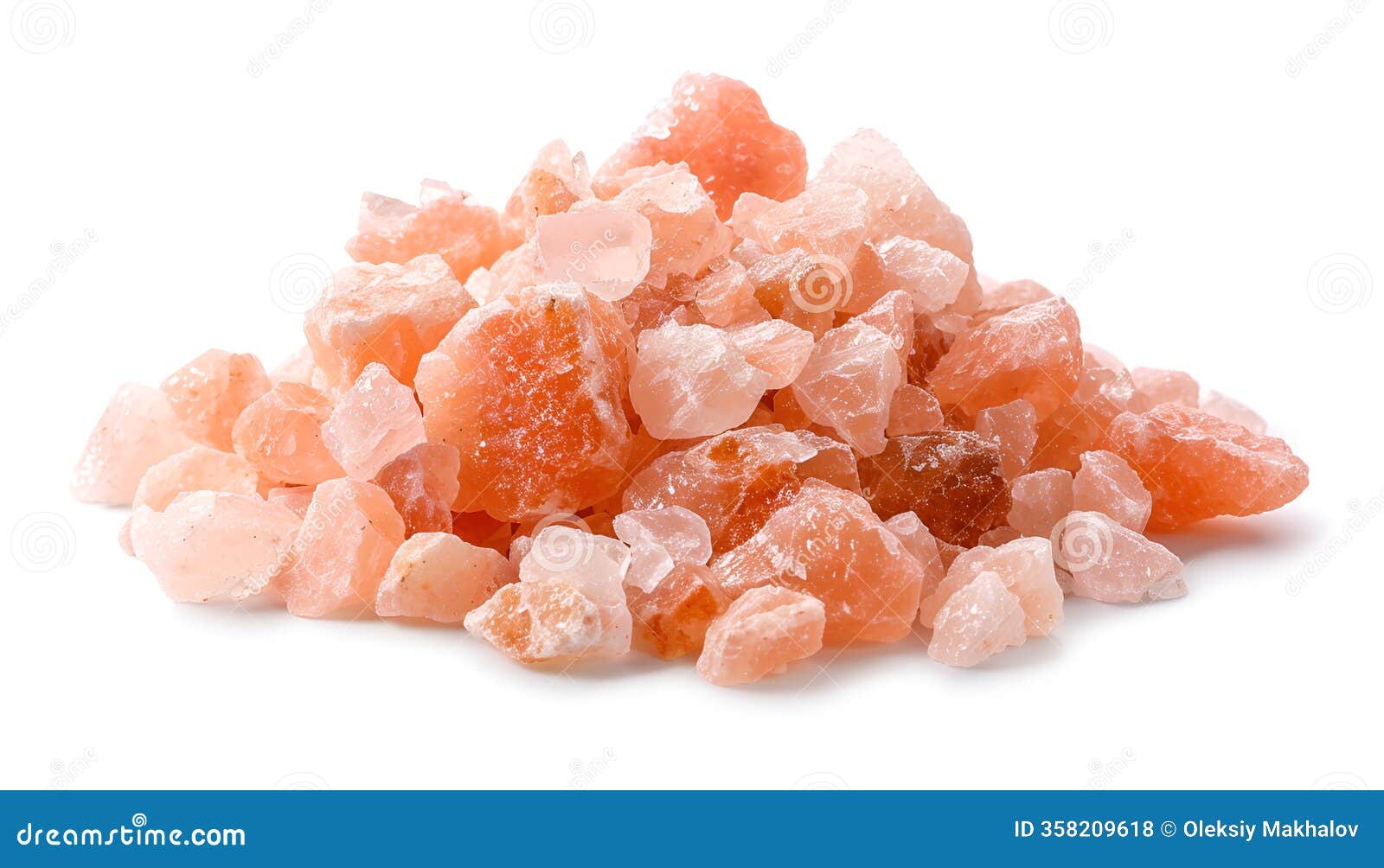 Isolated Himalayan Pink Salt Heap Stock Photo - Image of himalaya ...