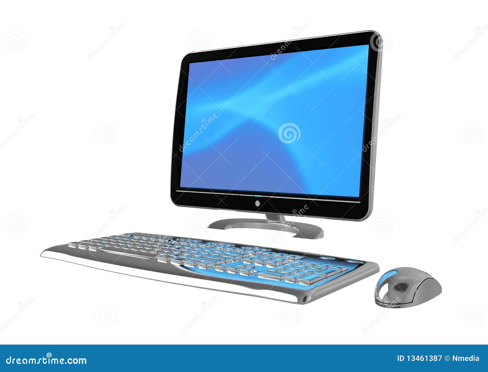 Isolated Hitech computer stock illustration. Illustration of technology ...
