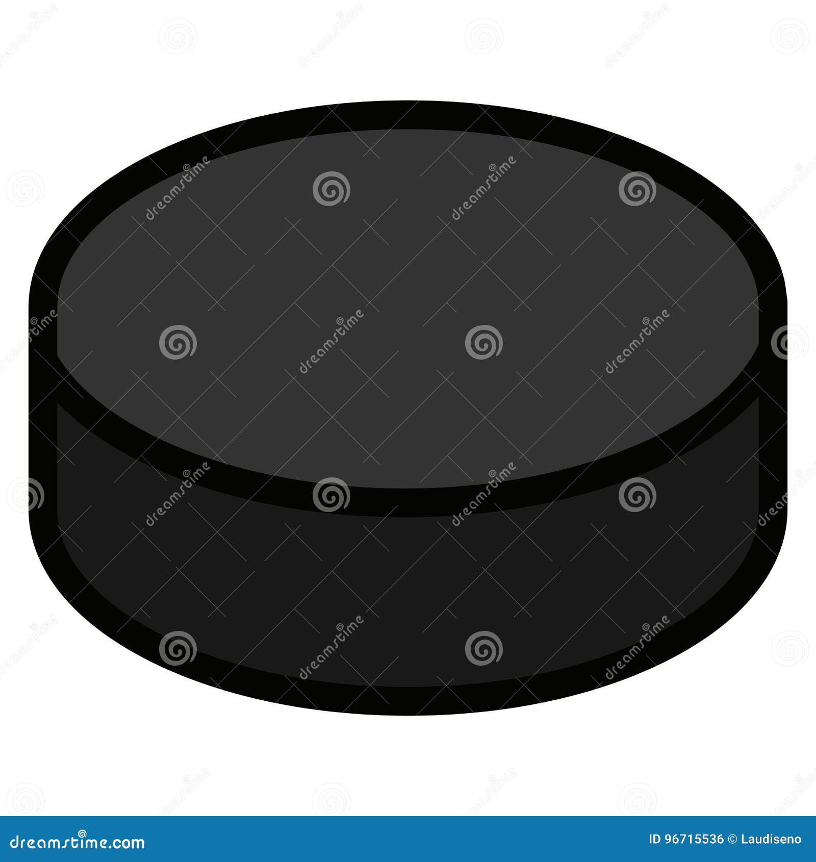 Isolated hockey puck stock vector. Illustration of equipment - 96715536