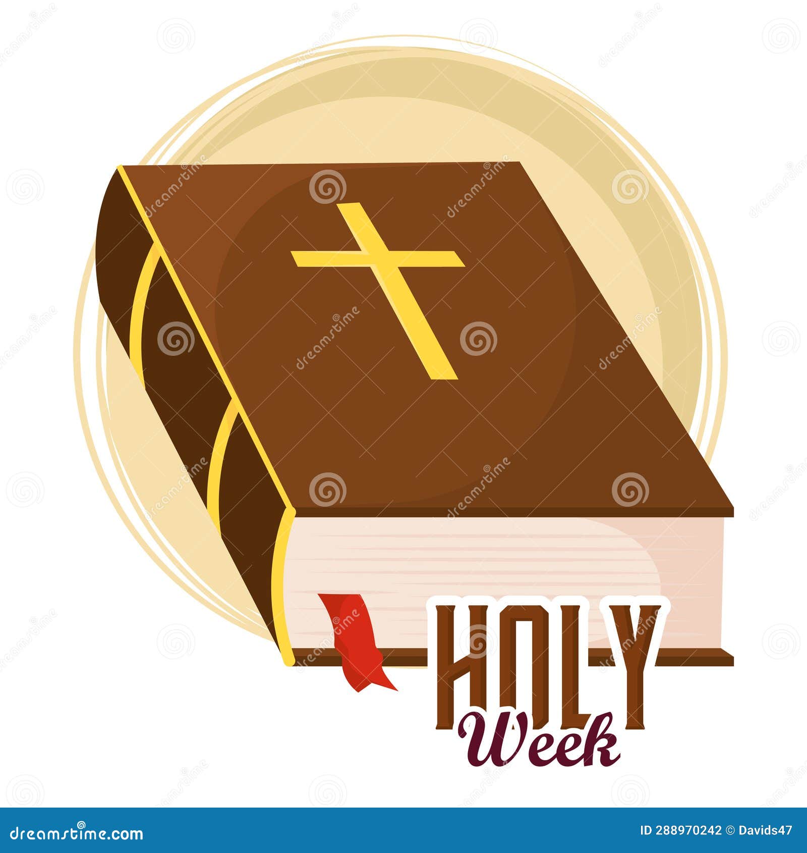 Isolated Holy Bible Holy Week Vector Stock Illustration - Illustration ...