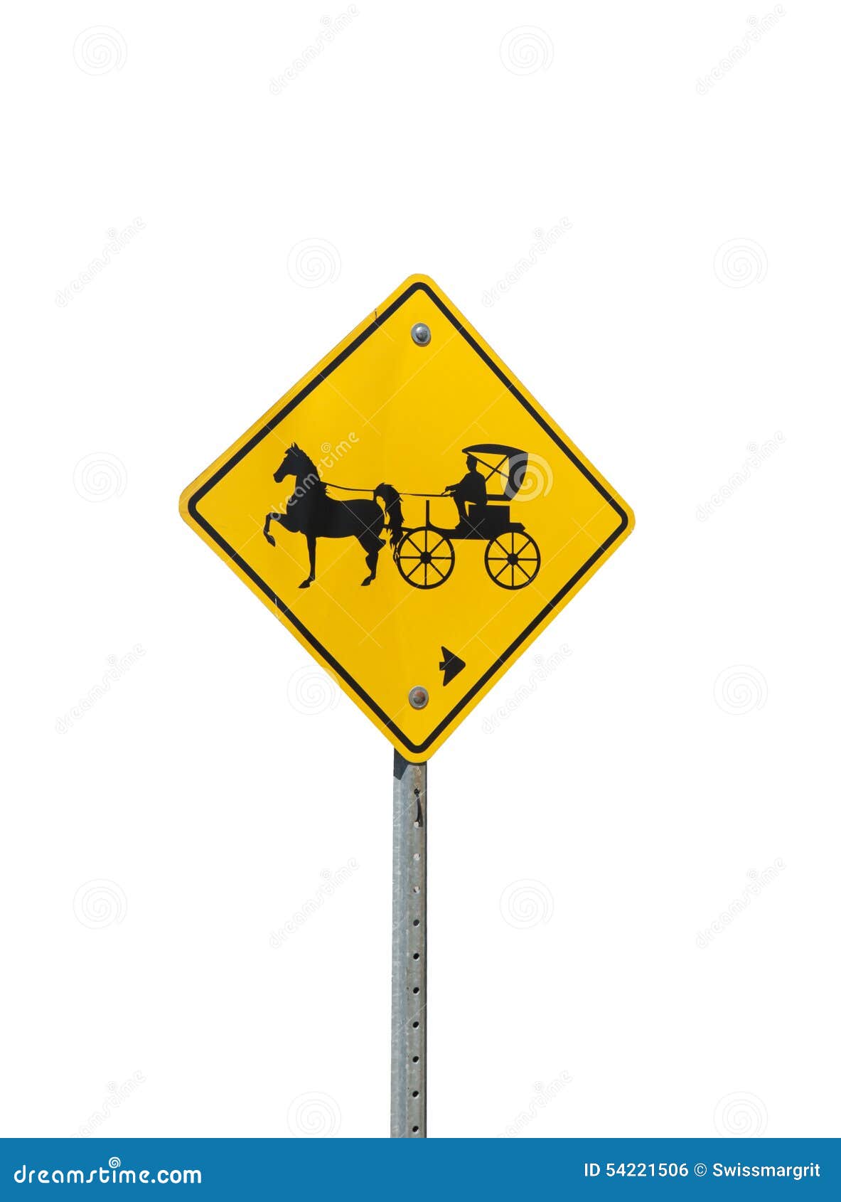Isolated Horse and Buggy Parking Sign Stock Photo - Image of carriage ...