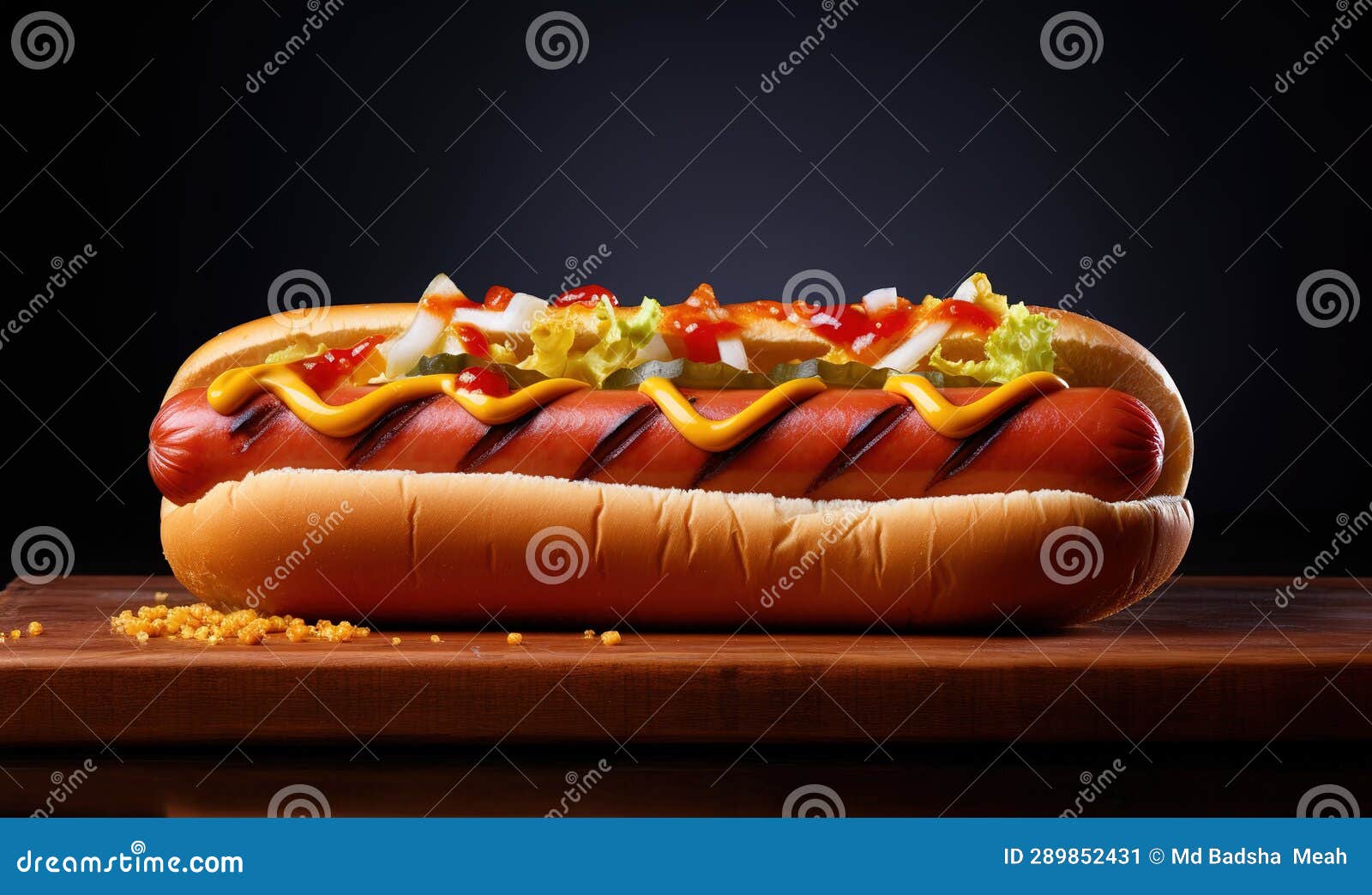 Isolated Hot Dog Against a Clean Background Stock Image - Image of ...