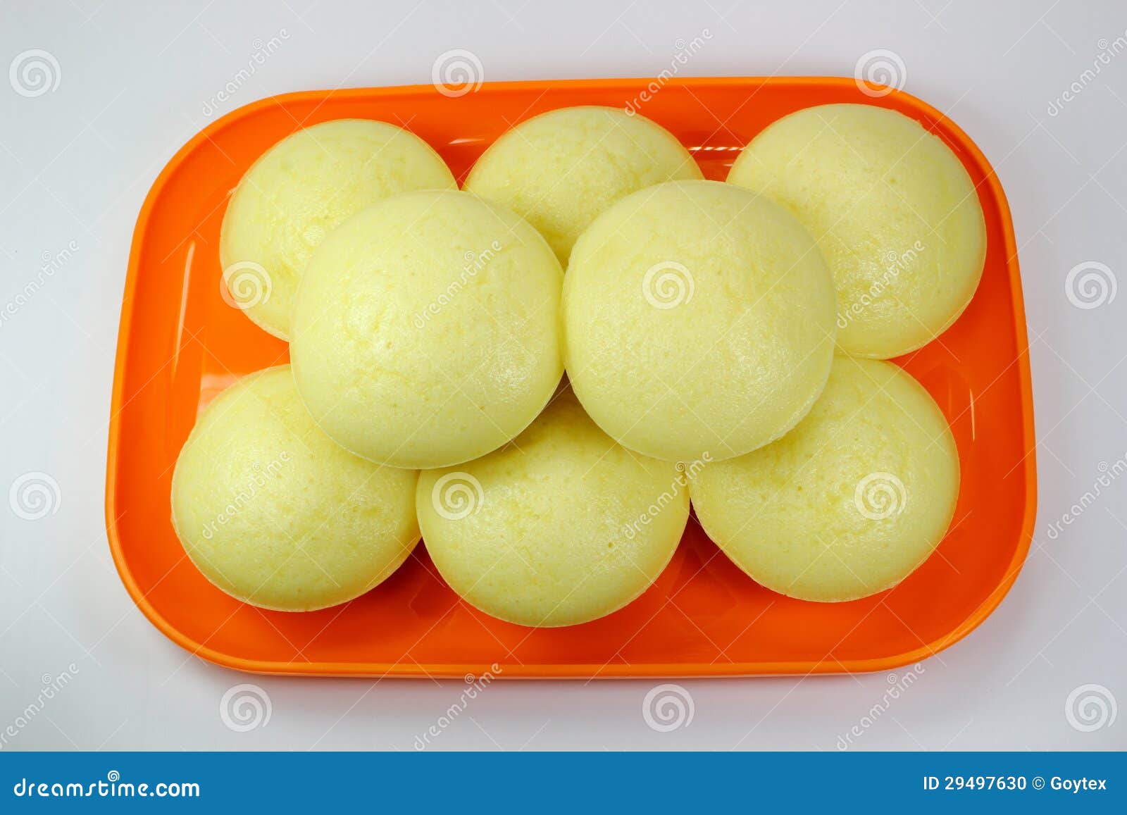 Isolated Hot Steamed Rice Cake Stock Photo - Image of philippines ...