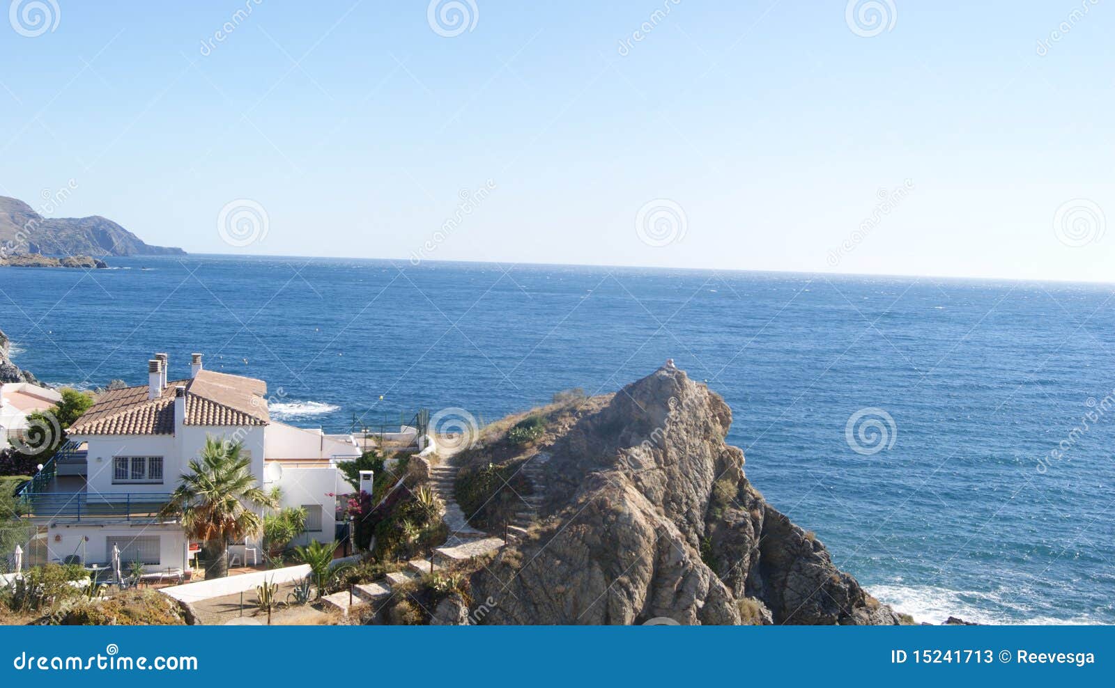 Isolated house stock image. Image of ideal, coastal, blue - 15241713