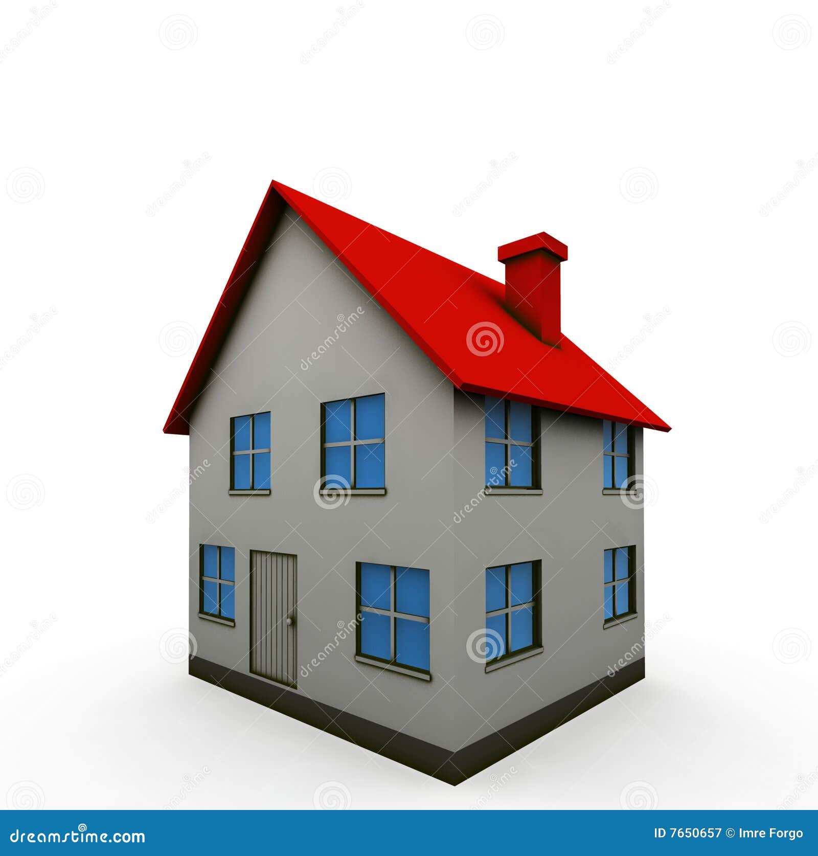 Isolated house stock illustration. Illustration of estate - 7650657