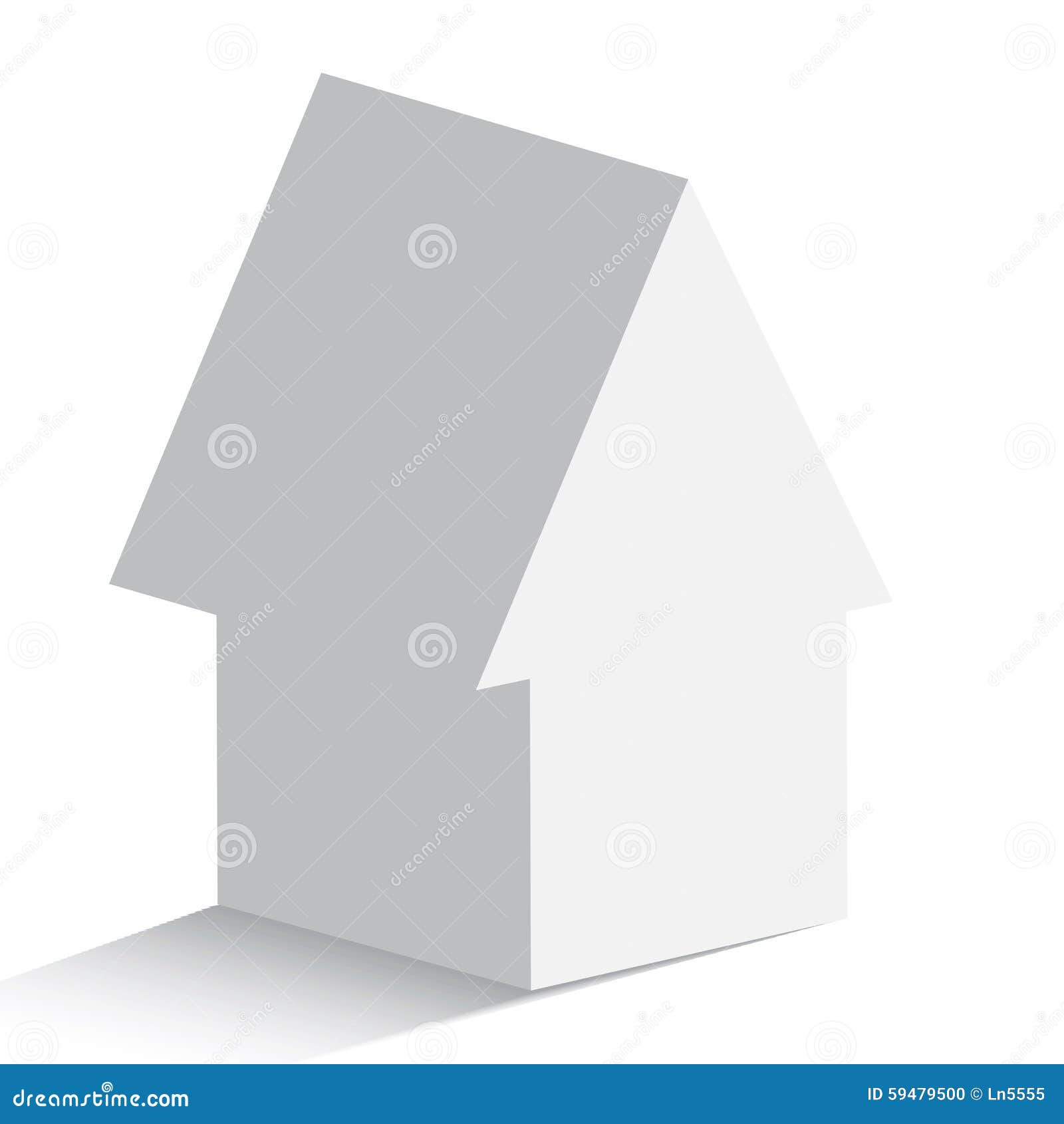 Isolated House or Arrow Icon on White Background Stock Vector ...