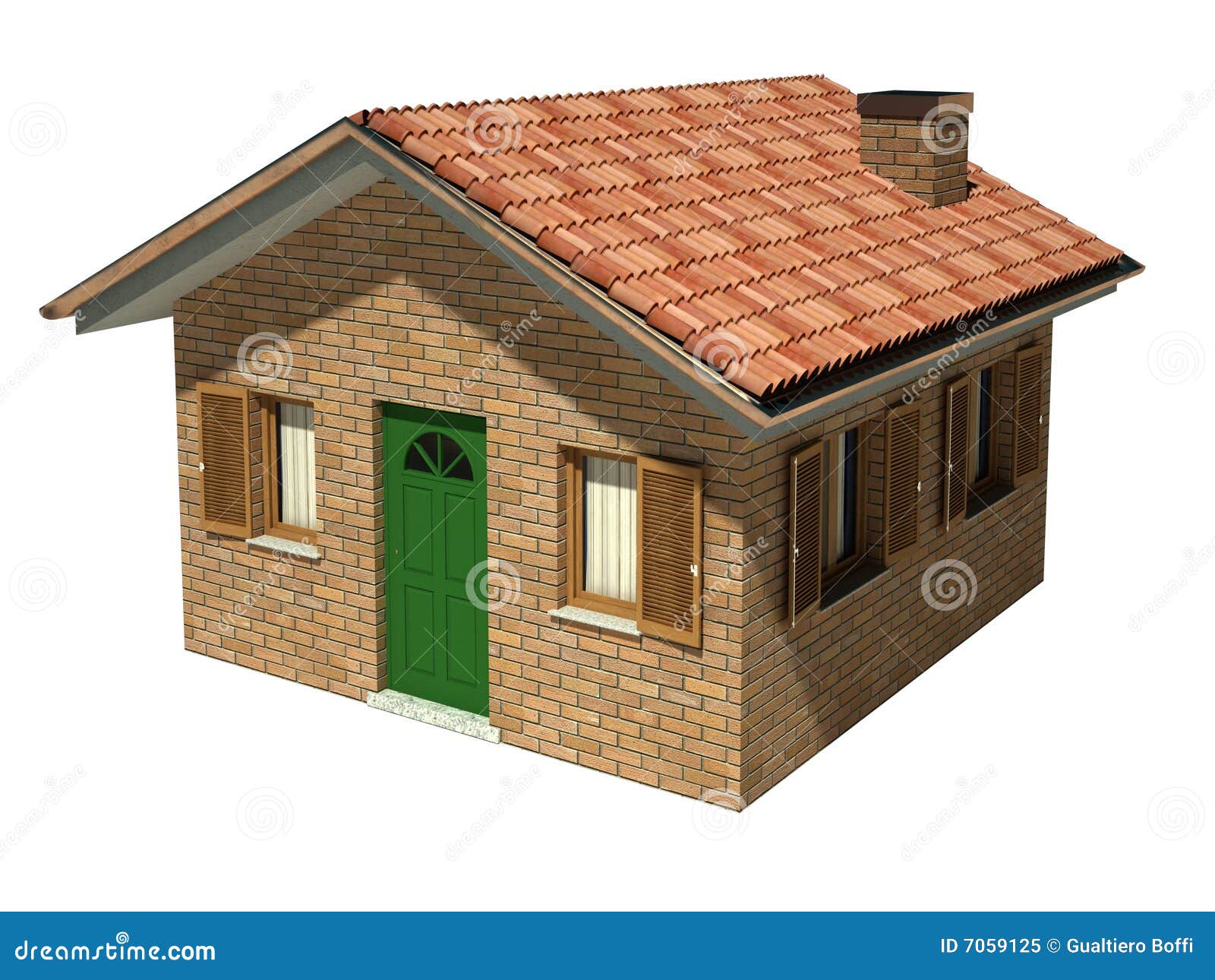 Isolated house model stock illustration. Illustration of construction ...