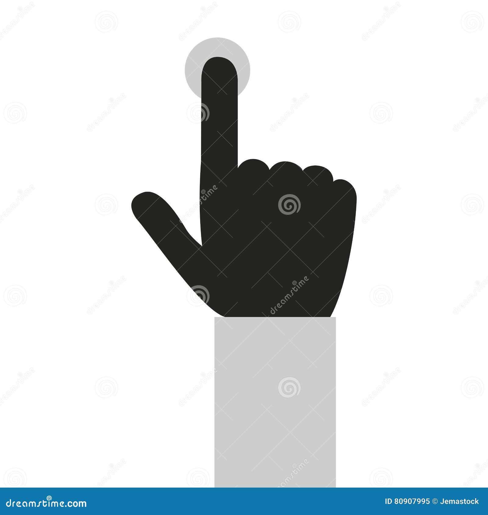 Isolated Human Hand Touch Design Stock Vector - Illustration of graphic ...
