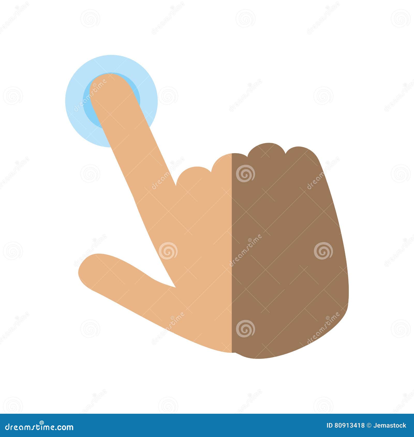 Isolated Human Hand Touch Design Stock Vector - Illustration of icon ...