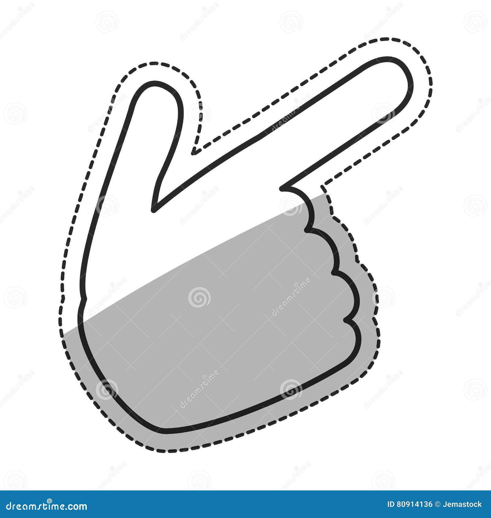 Isolated Human Hand Touch Design Stock Vector - Illustration of website ...