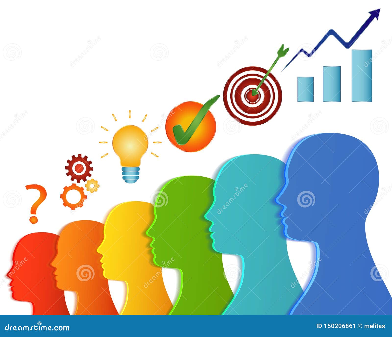 Isolated Human Head Problem Analysis Solution Concept. Head Series with ...