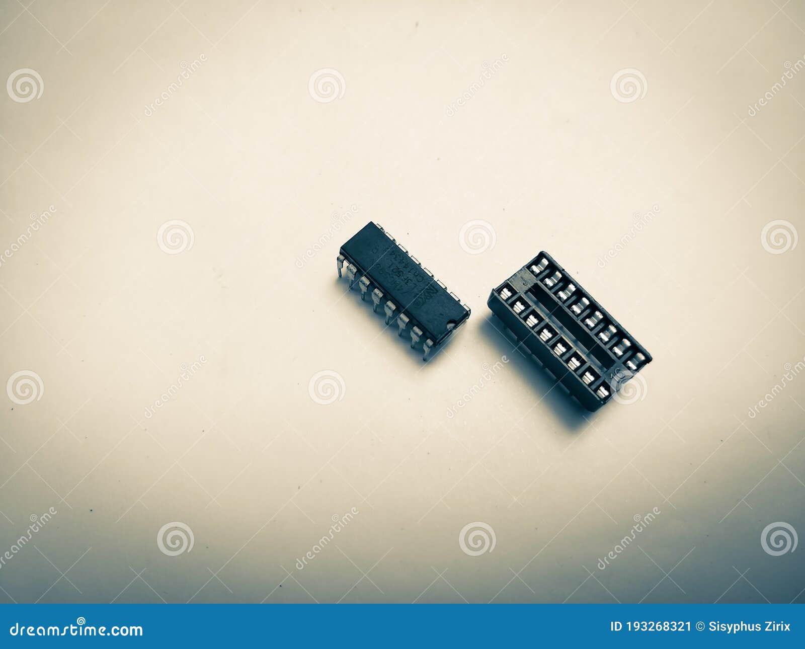 Isolated IC Chip and Socket Stock Image - Image of label, signage ...