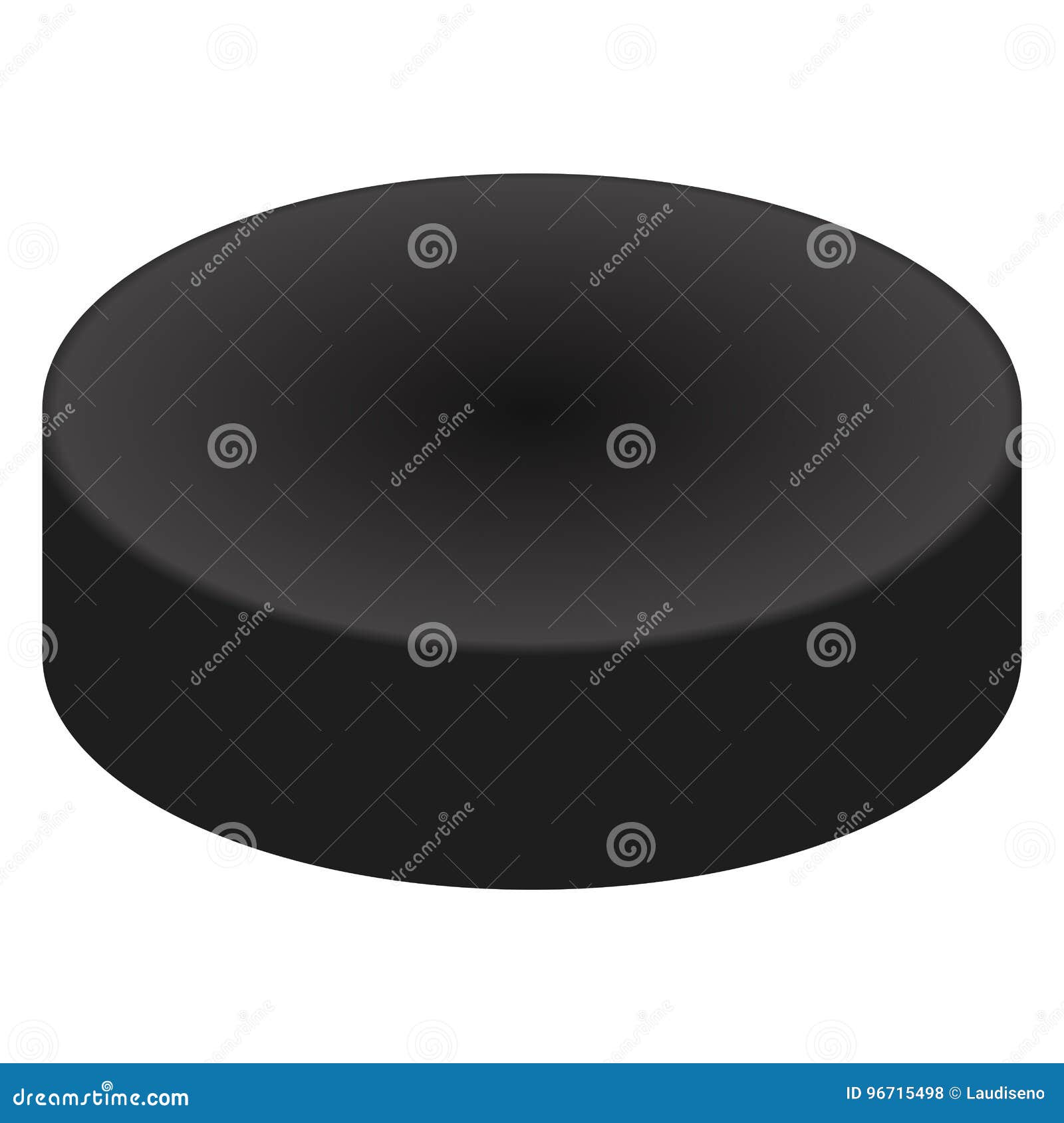 Isolated ice hockey puck stock vector. Illustration of design - 96715498