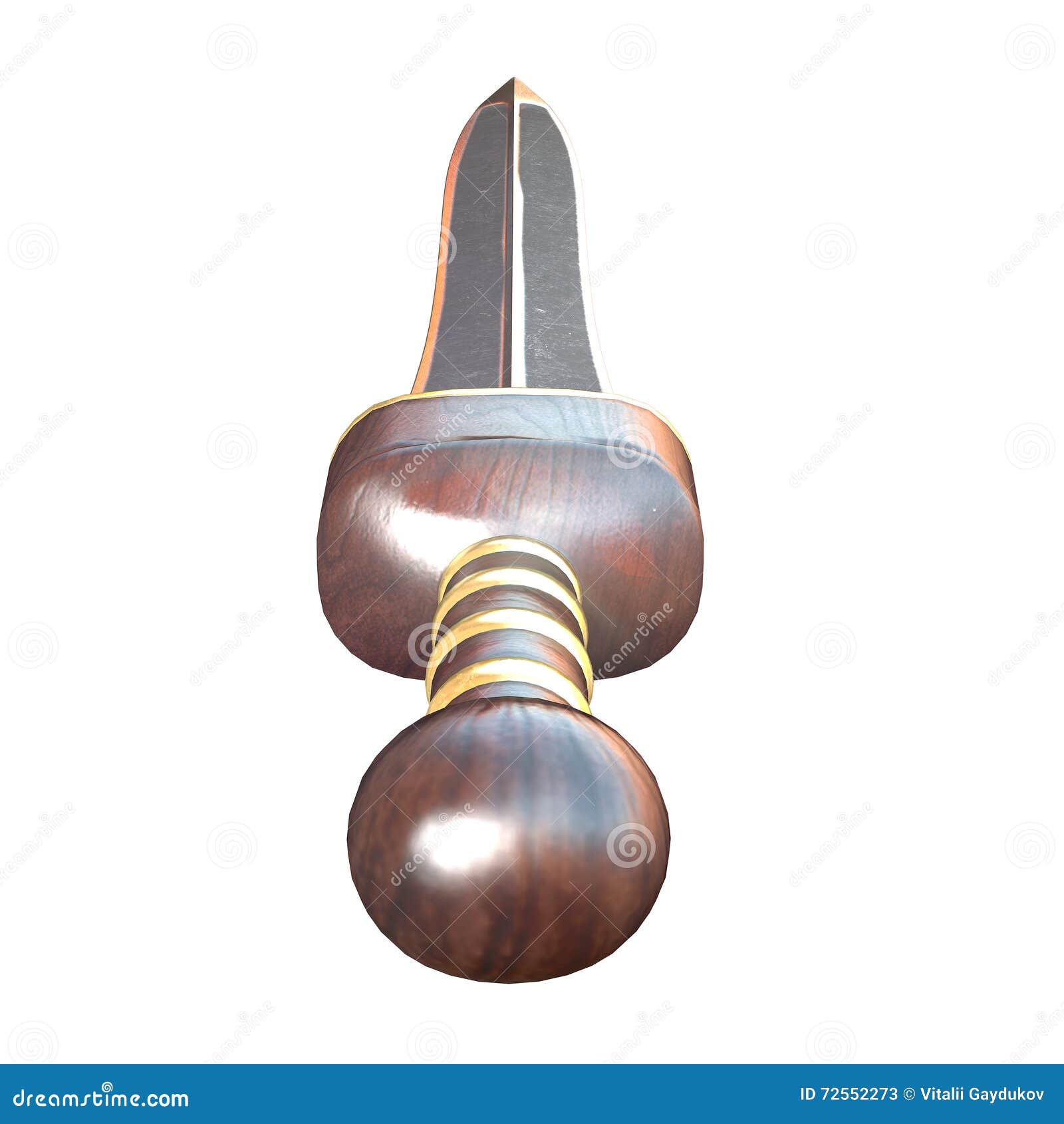 Isolated Illustration of a Roman Gladius Short Sword Stock Illustration ...