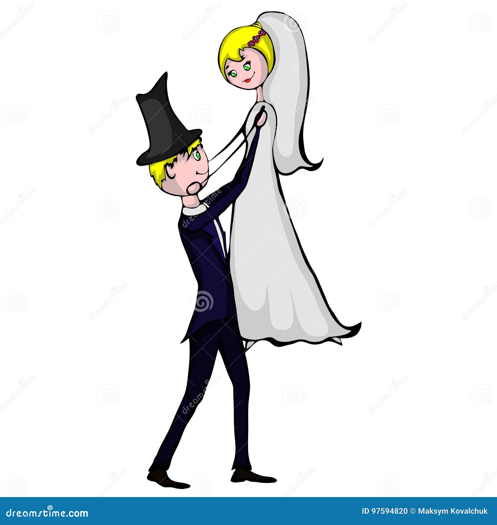 Isolated Illustration of Suitors Stock Vector - Illustration of ...