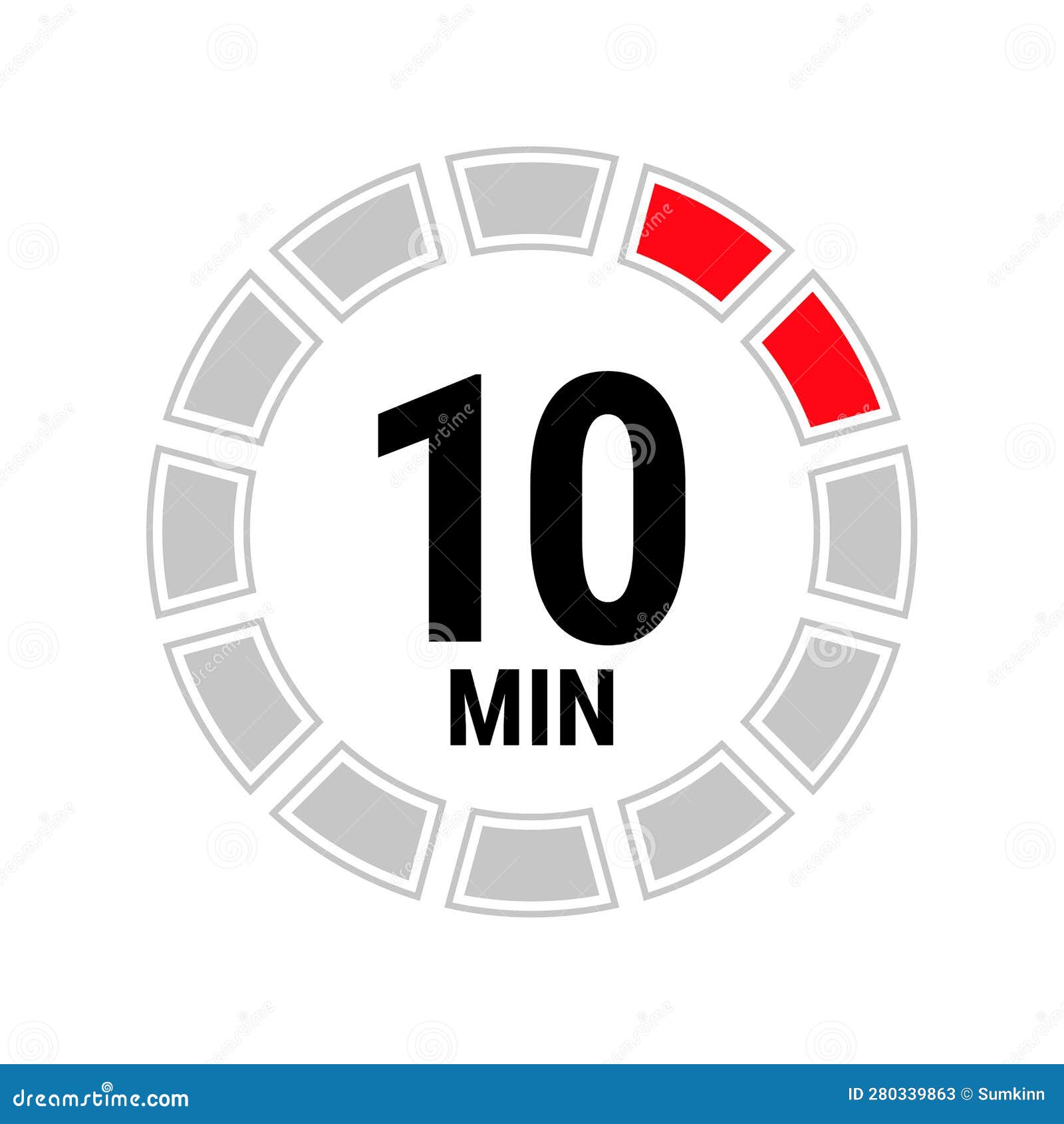 Isolated Illustration with Timer. Stock Vector - Illustration of ...