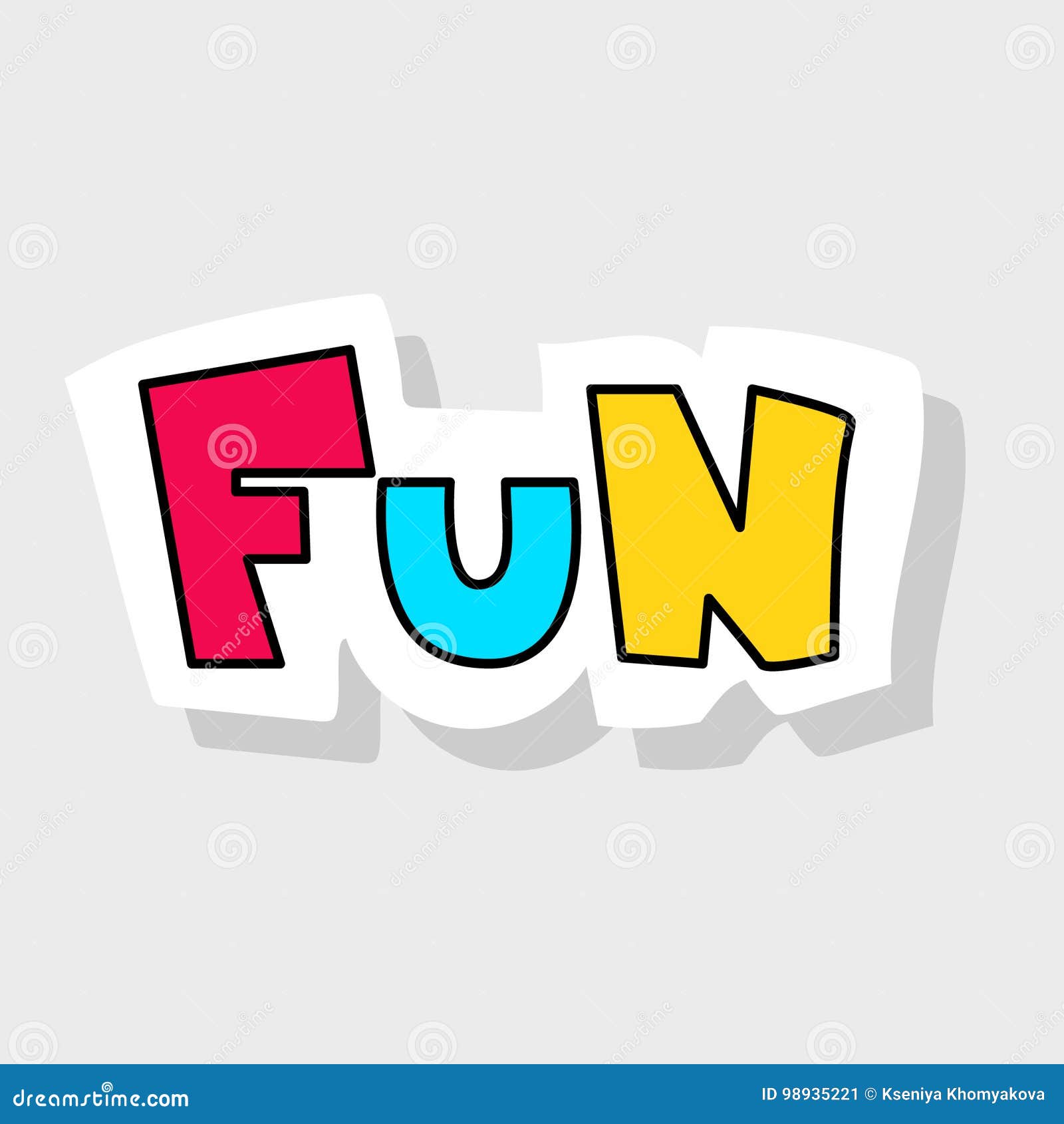 Single Picture Patch or Sticker Stock Vector - Illustration of design ...