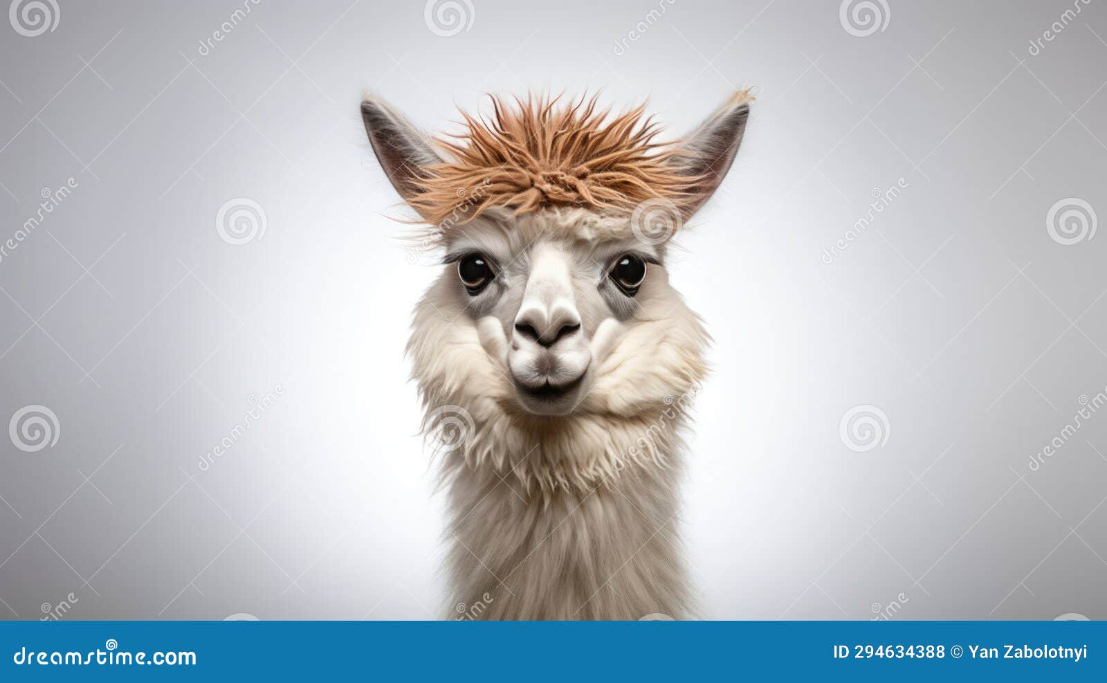 Isolated Image of a Lama stock illustration. Illustration of andes ...