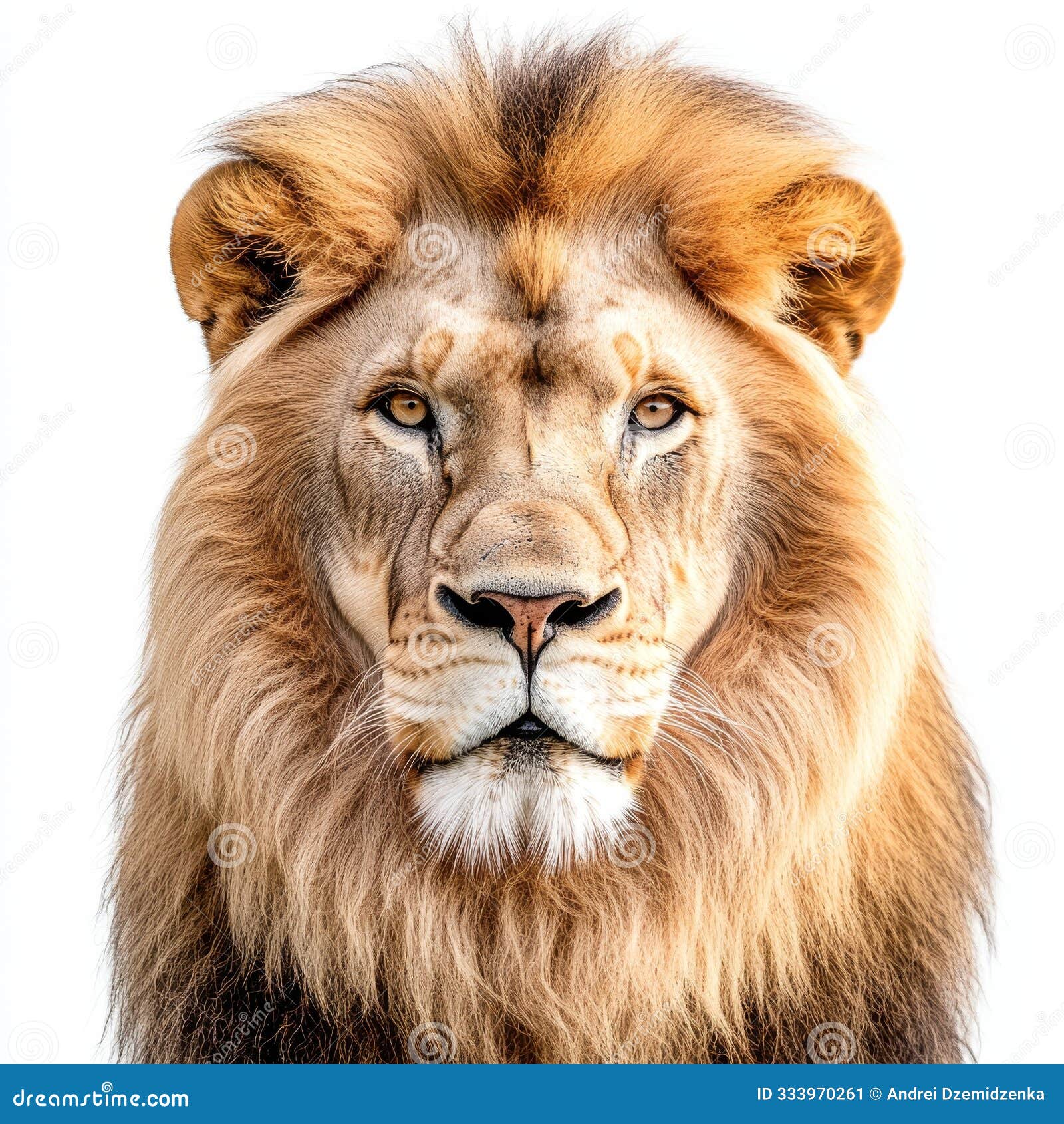 An Isolated Image of a Lion& X27;s Face with a Transparent Cutout on a ...
