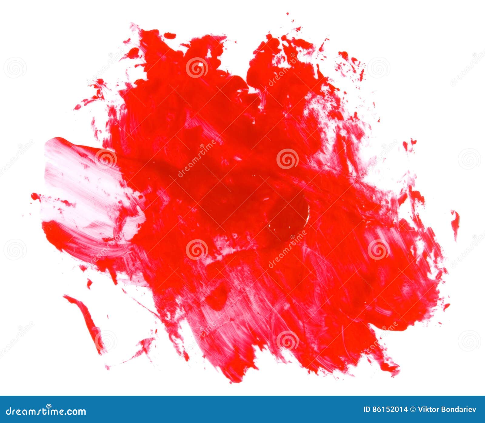 Isolated Image of Red Paint Spot Stock Photo - Image of grunge, drip ...