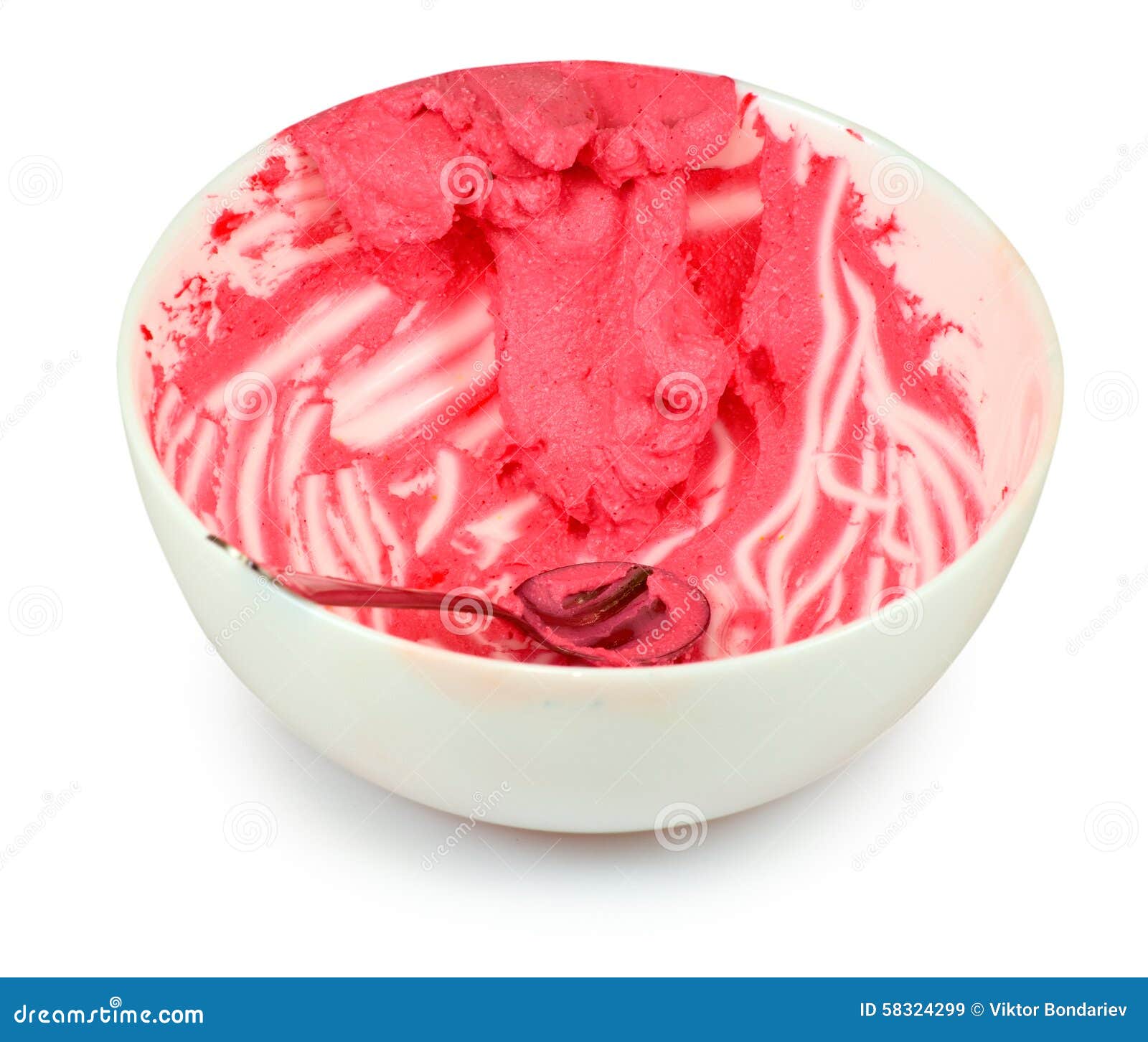 Isolated Image of Remnants of Food in a Bowl Stock Image - Image of ...