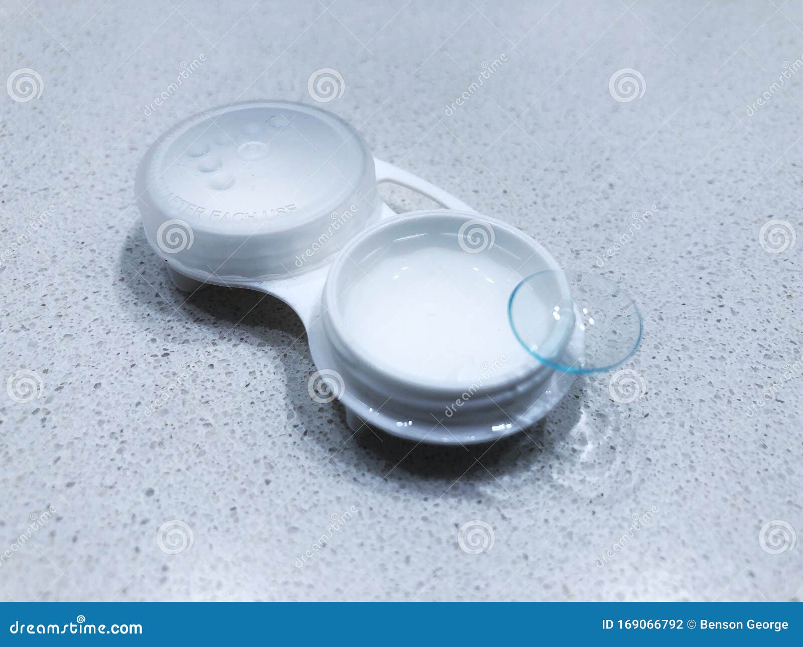Isolated Image of Soft Contact Lenses with Lens Case Stock Photo ...