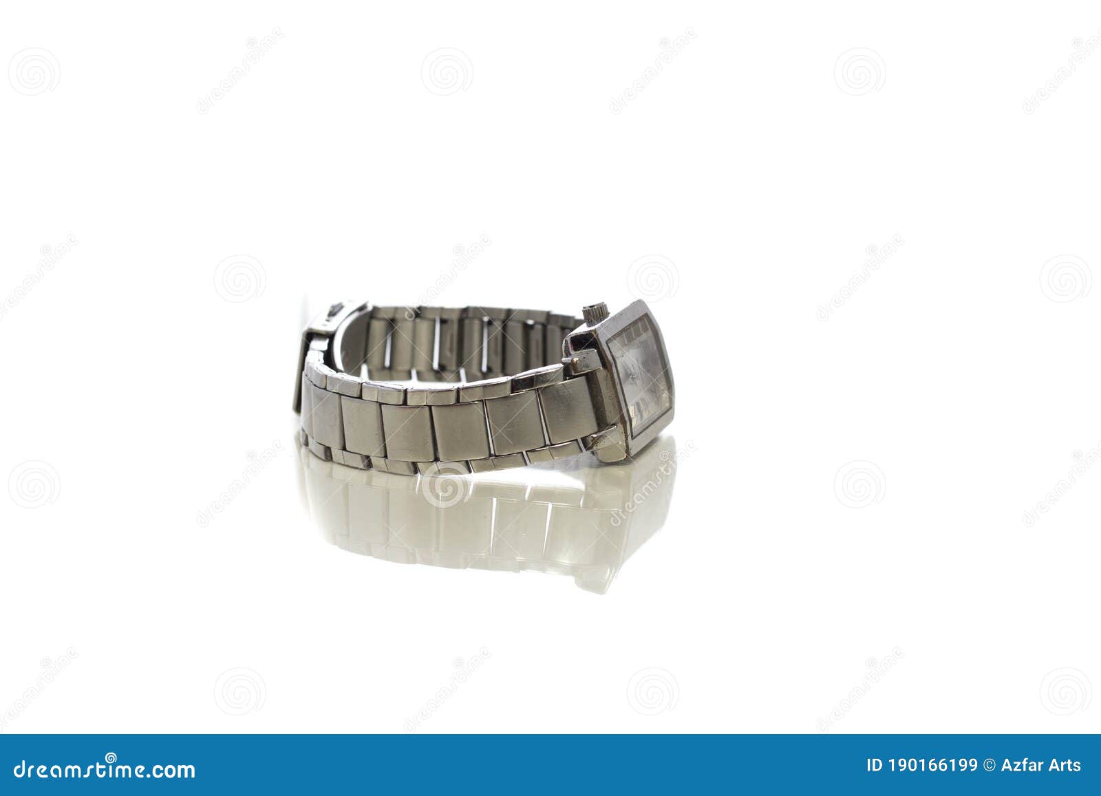 Isolated Image of Rectangle Design Watch. Stock Image - Image of women ...