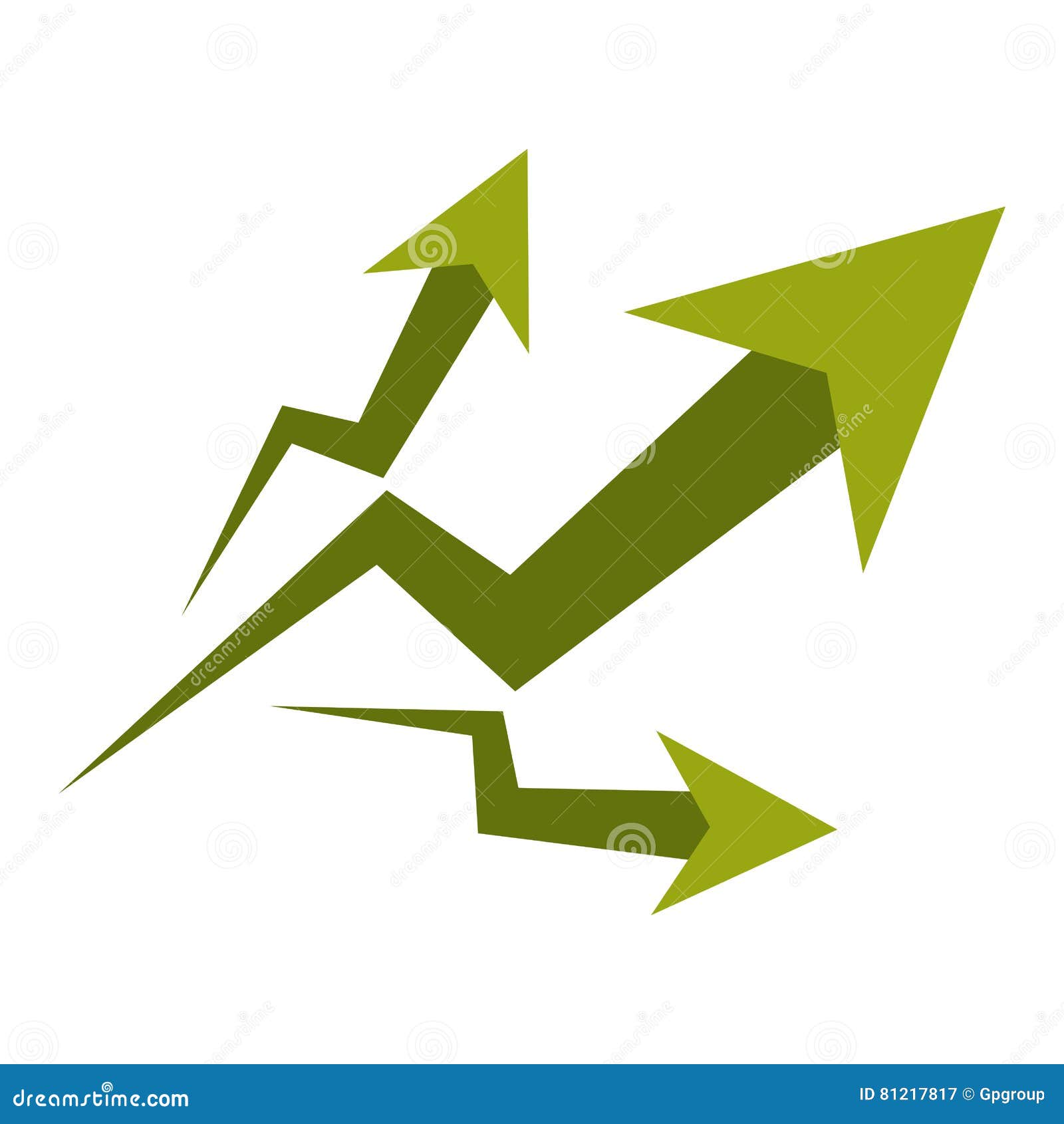 Isolated Increase Arrow Design Stock Vector - Illustration of motion ...