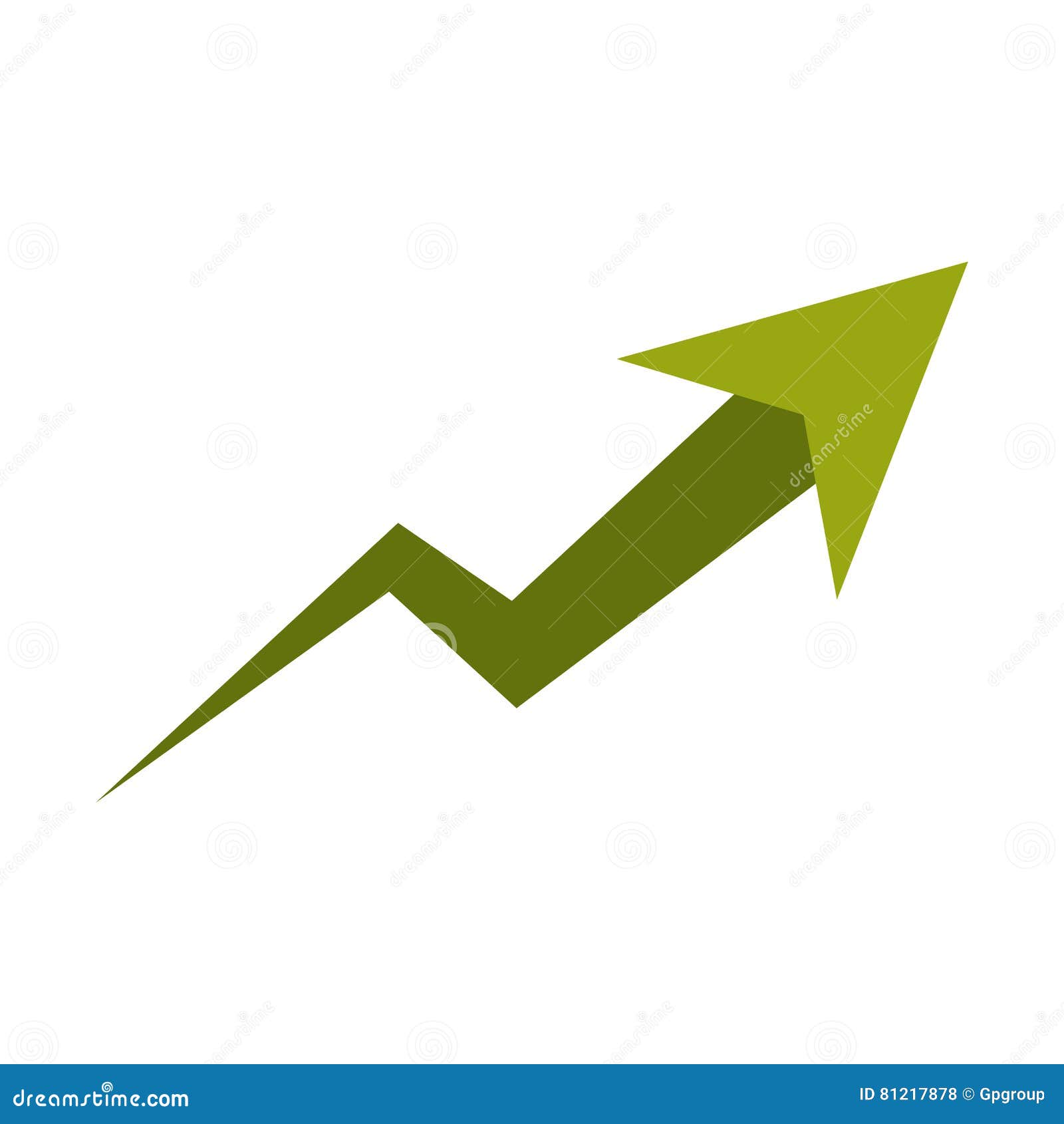 Isolated Increase Arrow Design Stock Vector - Illustration of forward ...