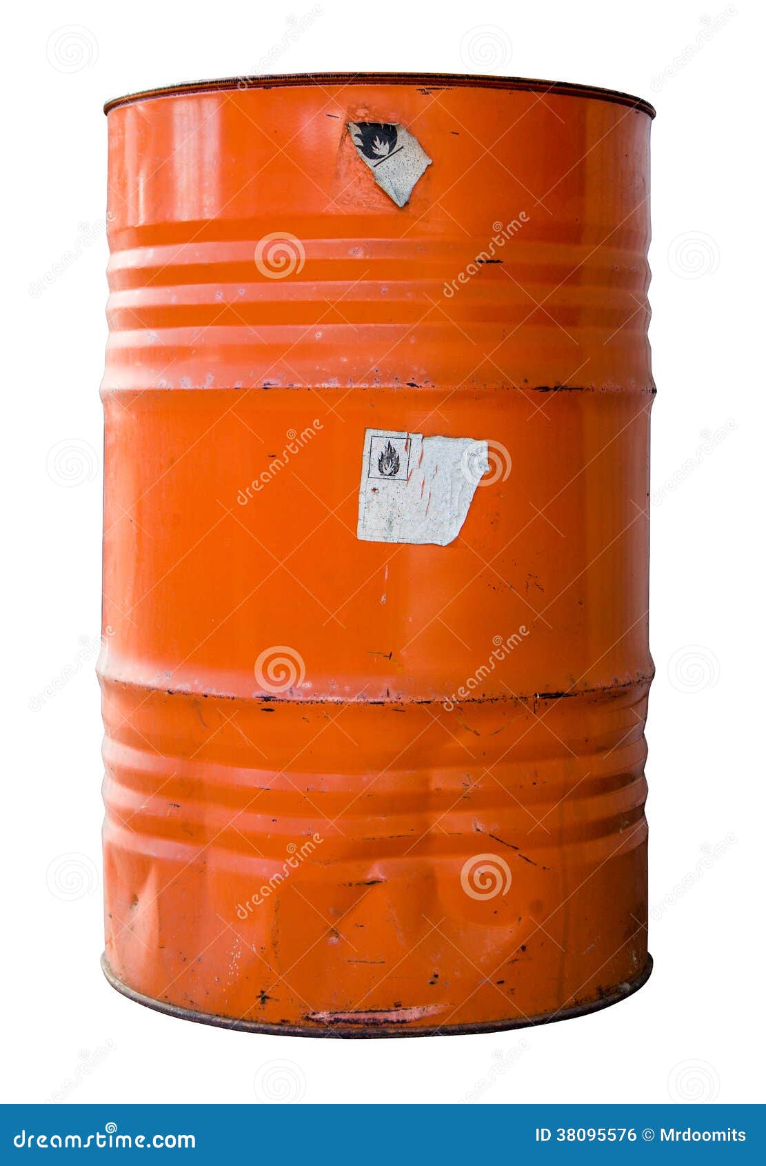Isolated Industrial Waste Drum Stock Photo - Image of industry, liquid ...
