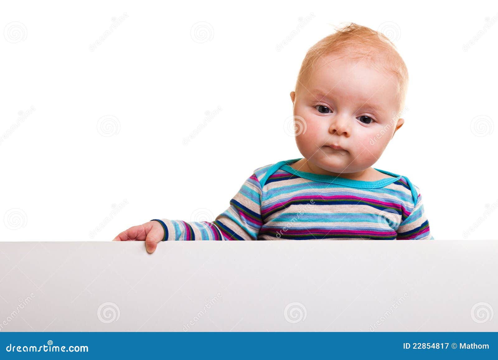 Isolated infant girl stock image. Image of clean, innocent - 22854817