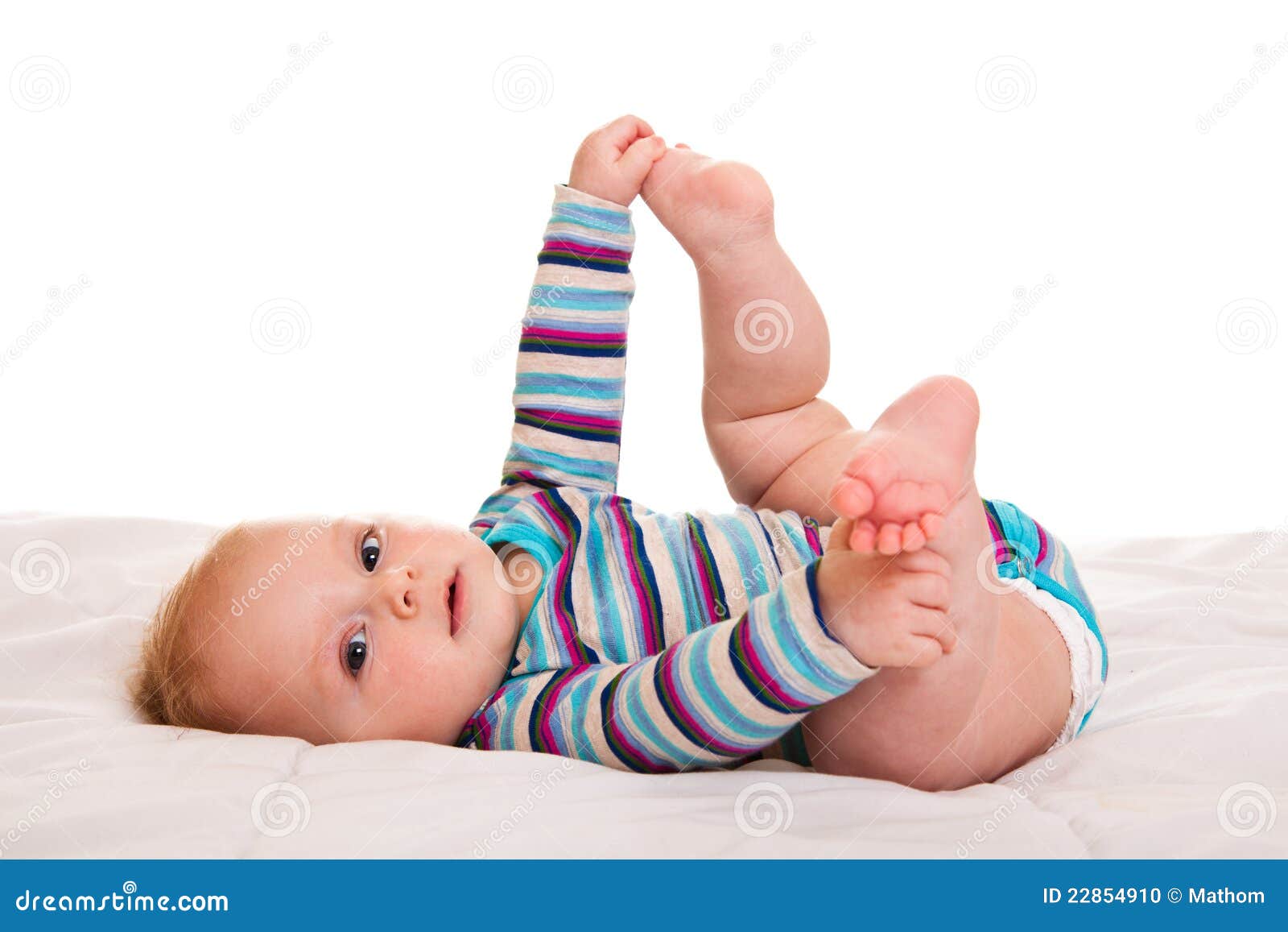 Isolated infant girl stock photo. Image of infant, human - 22854910