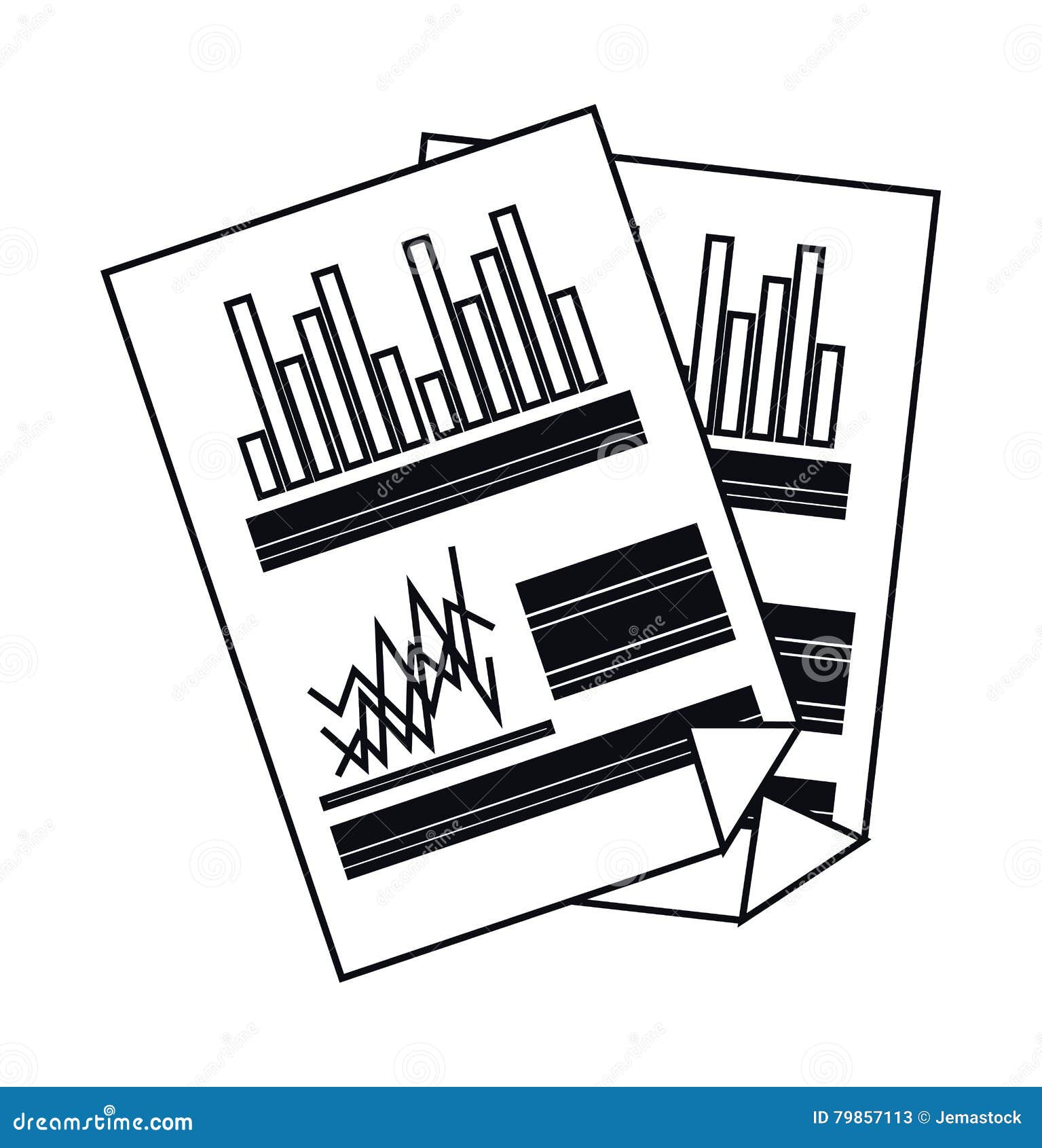 Isolated Infographic Document Design Stock Illustration - Illustration ...