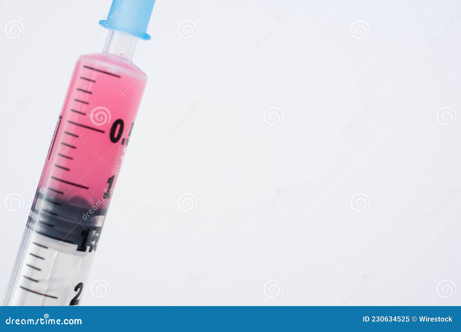 Isolated Sterilized Injection Syringe on a White Background Stock Image ...
