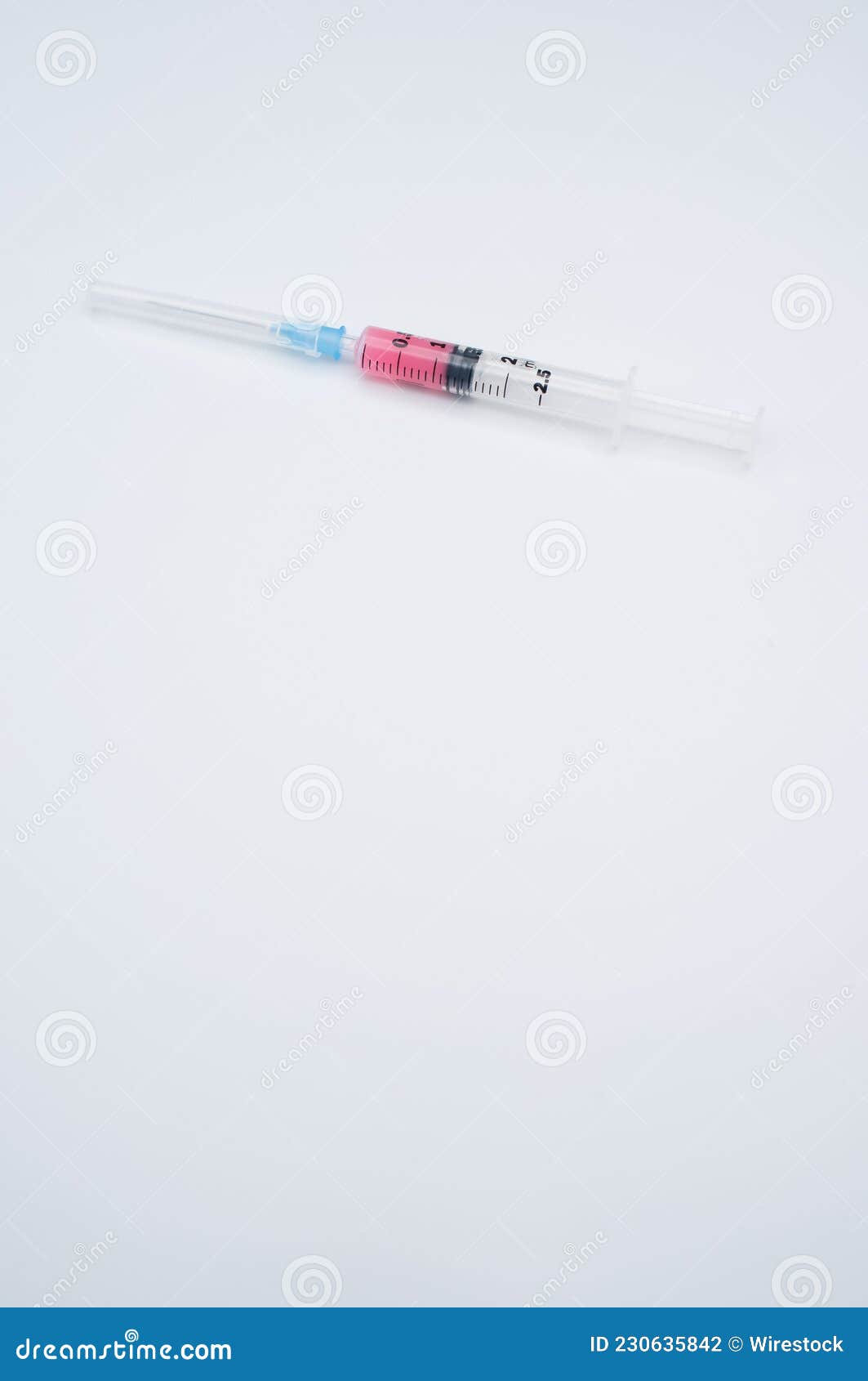 Isolated Sterilized Injection Syringe on a White Background Stock Photo ...