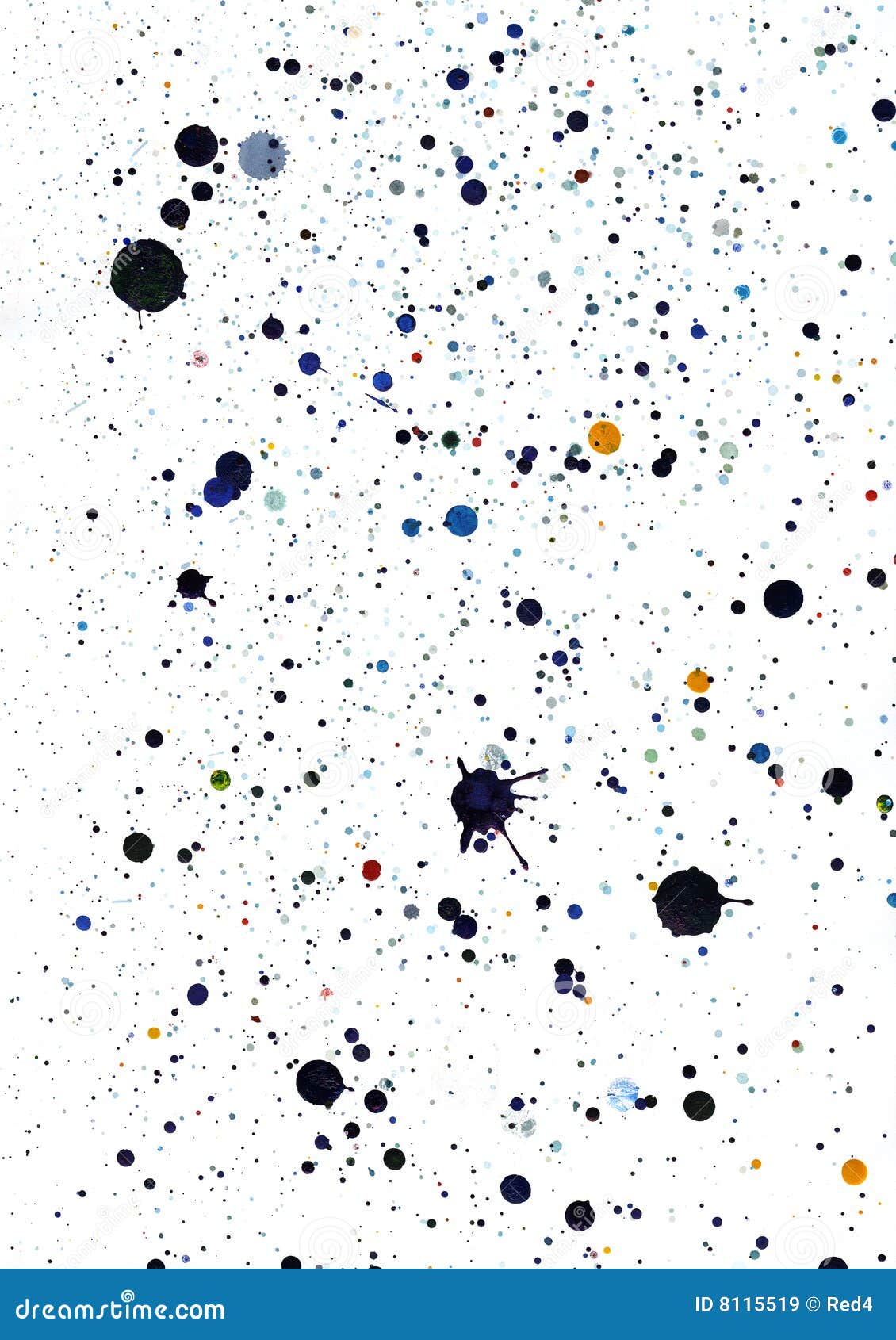 Isolated ink splats stock image. Image of splatter, abstract - 8115519