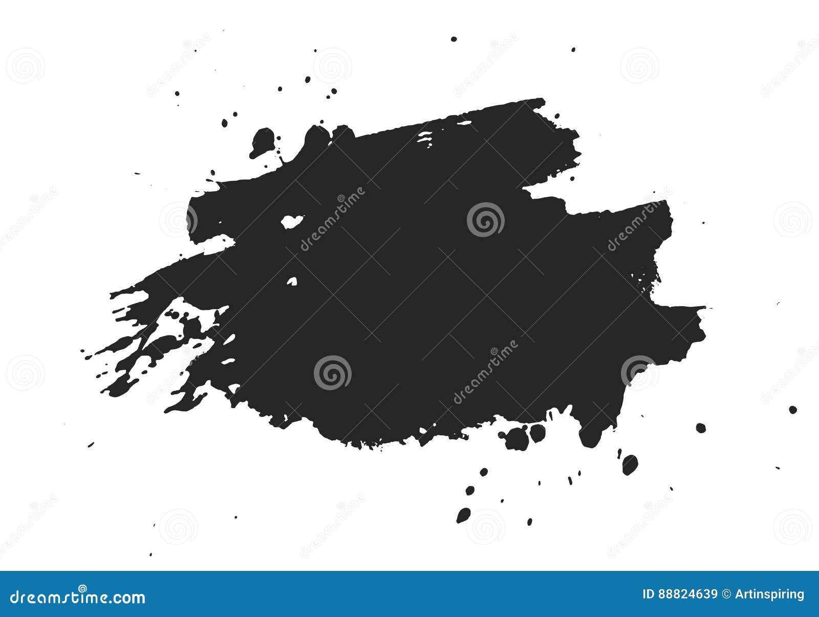 Isolated ink spot. stock vector. Illustration of abstract - 88824639