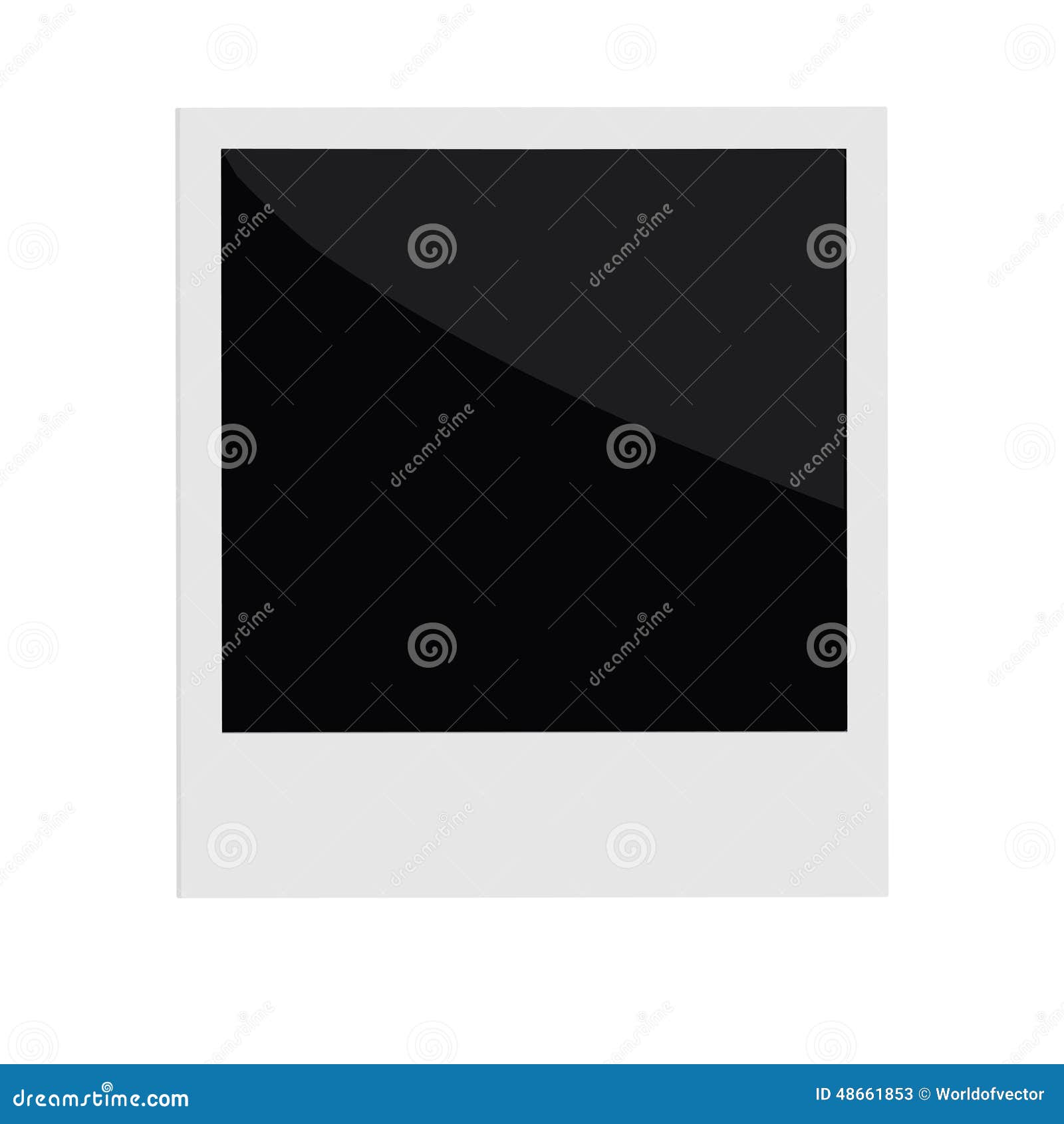 Isolated Instant Photo in Flat Design Style. Stock Vector ...