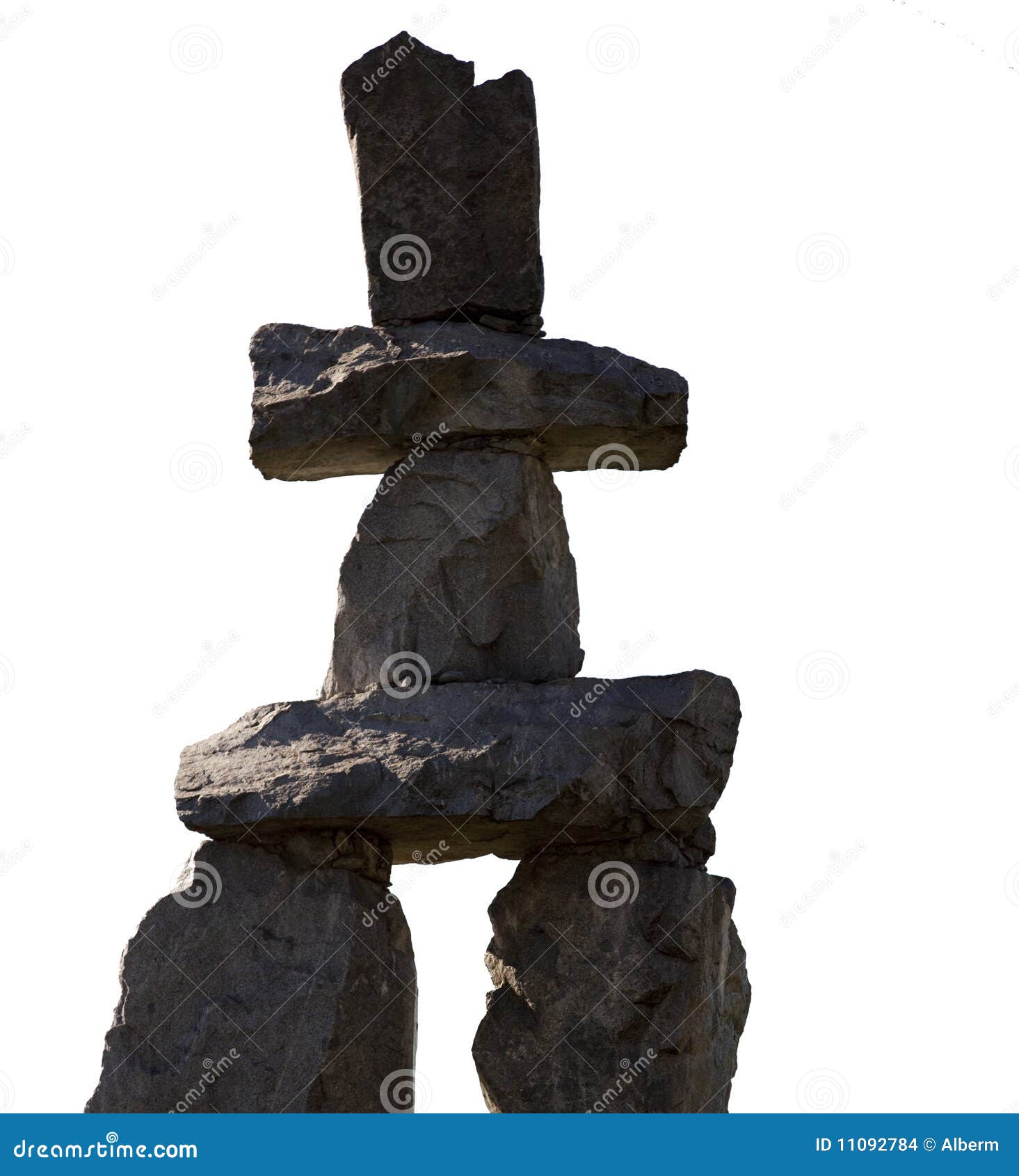 Isolated Inukshuk Vancouver Stock Photo - Image of spirit, canada: 11092784