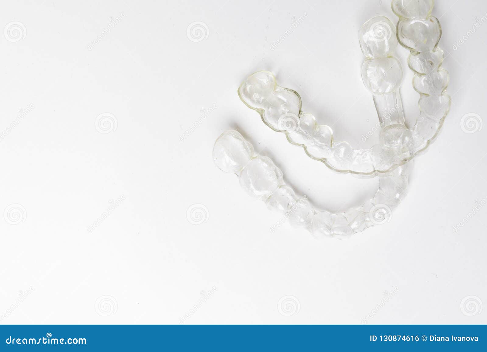 Invisible Aligner Or Retainer For The Lower Teeth On The Pink ...