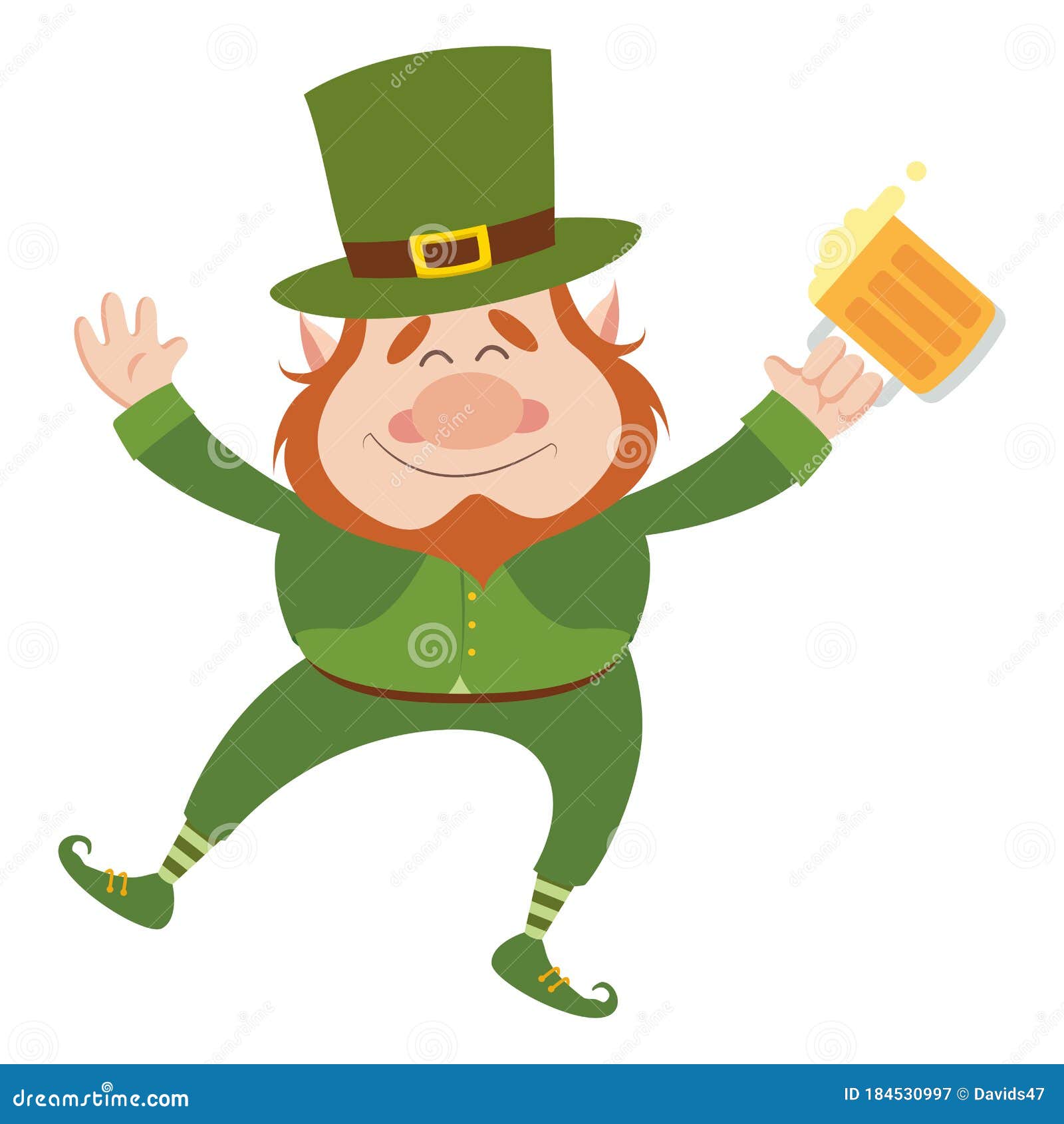 Isolated ireland elf stock vector. Illustration of icon - 184530997