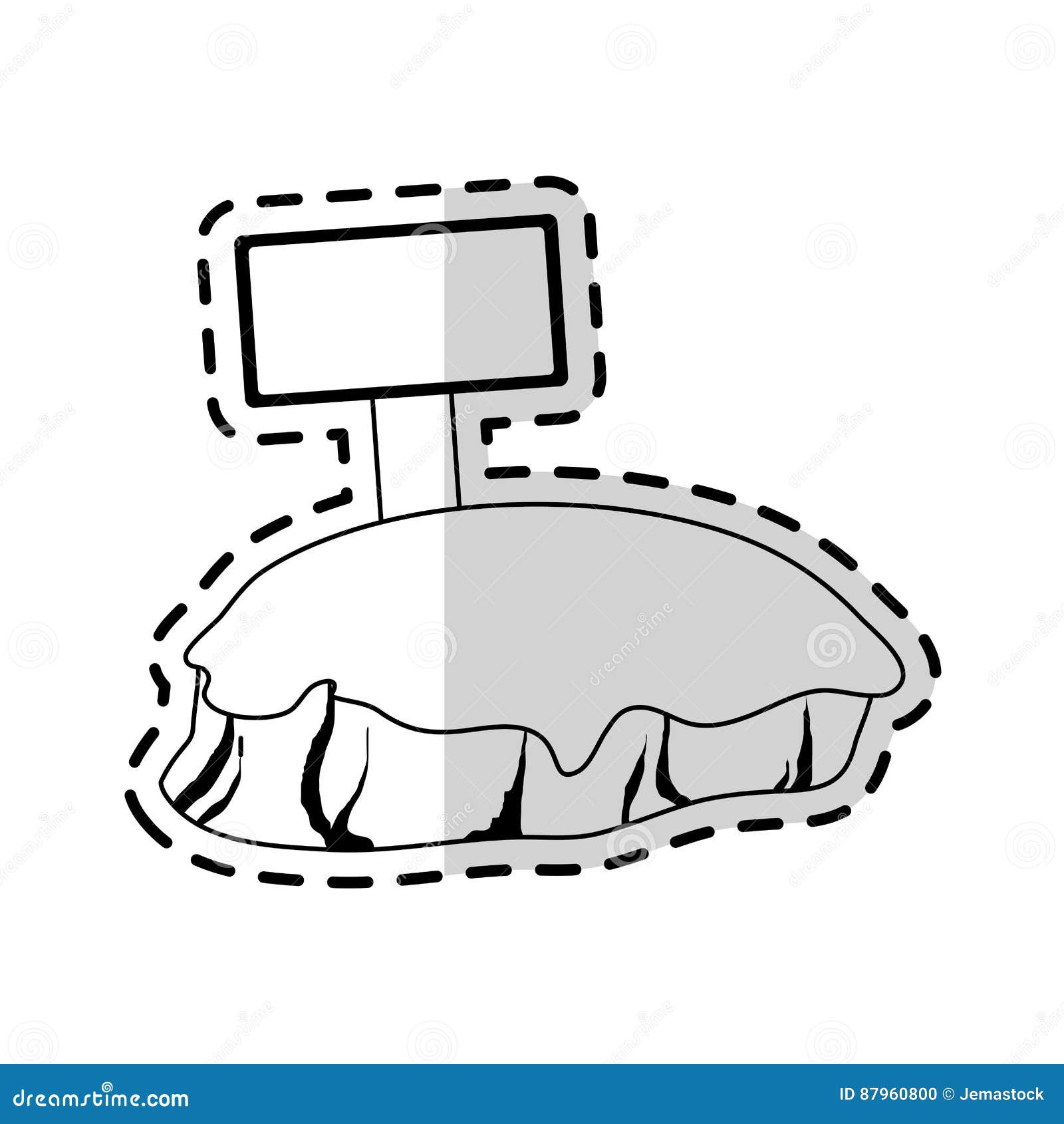 Isolated island icon image stock illustration. Illustration of nature ...