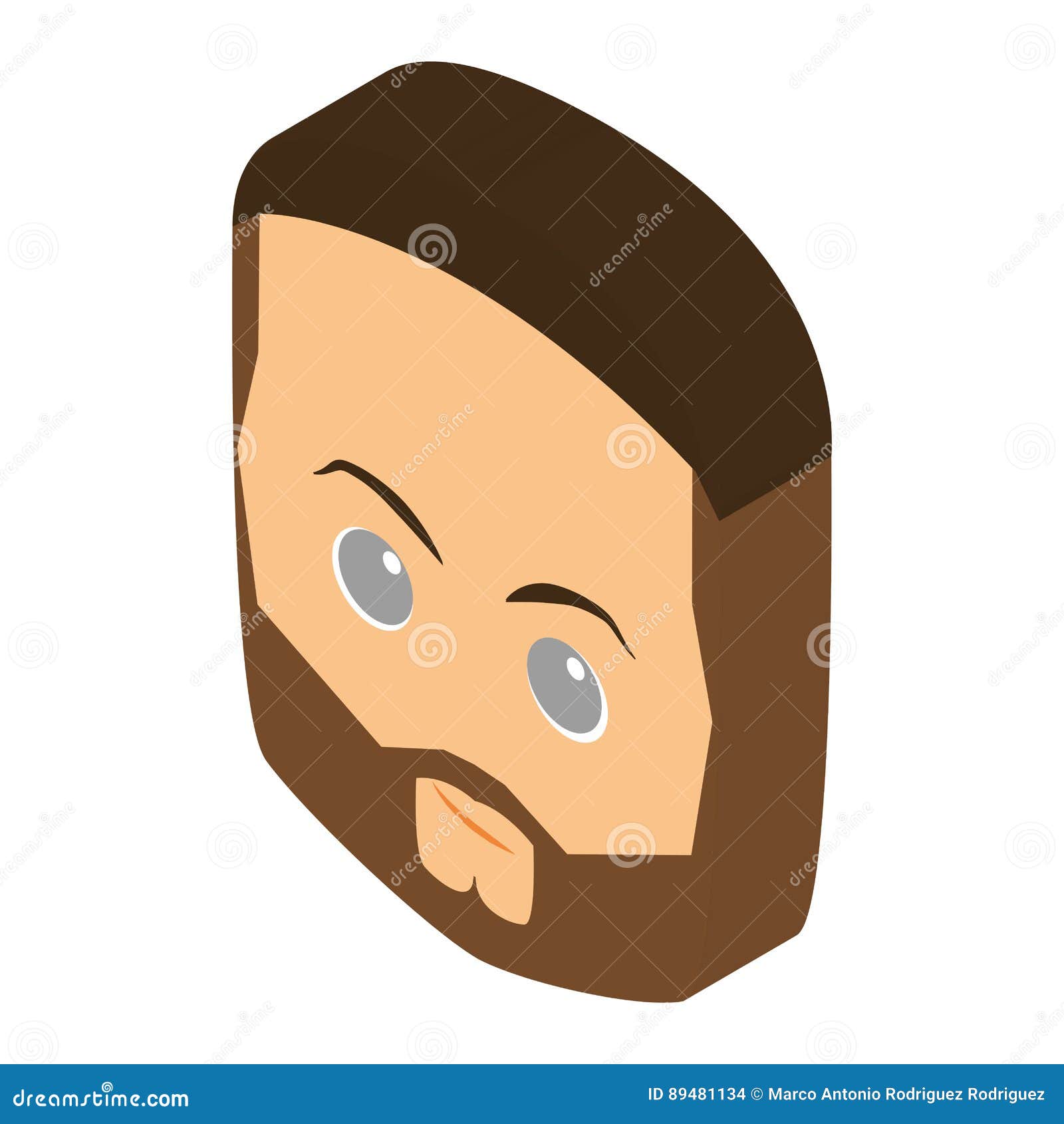 Isolated isometric avatar stock vector. Illustration of generated ...