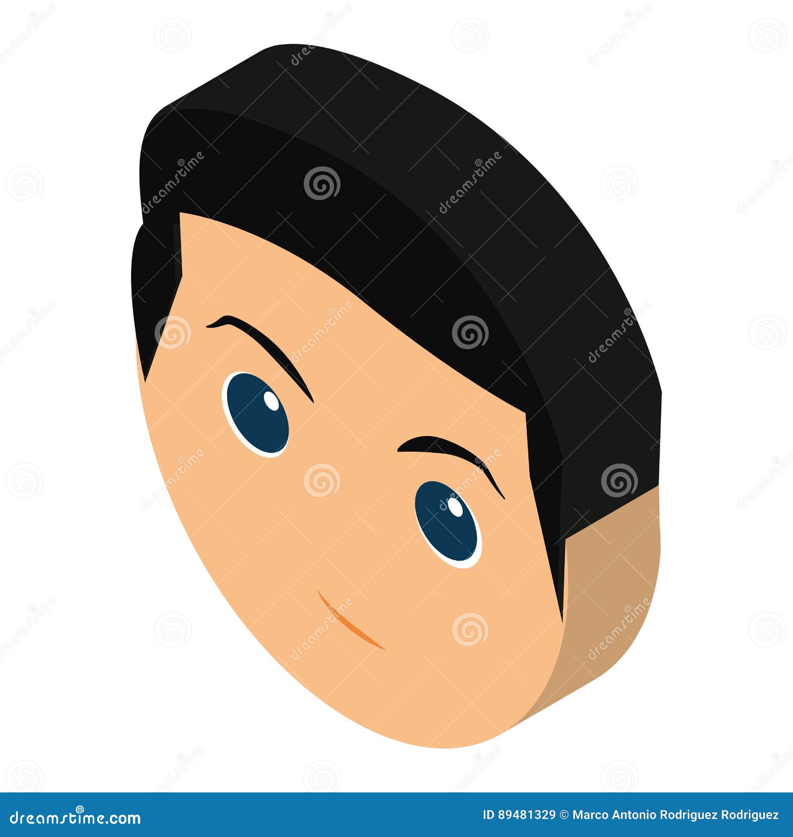 Isolated isometric avatar stock illustration. Illustration of people ...