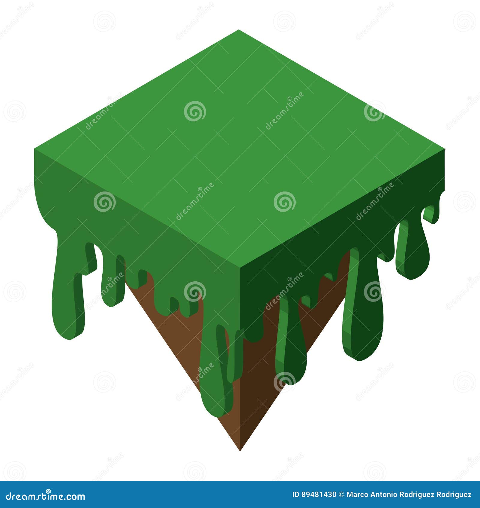 Isometric Ground Platforms. Rock And Earth Surfaces Grass Layers ...