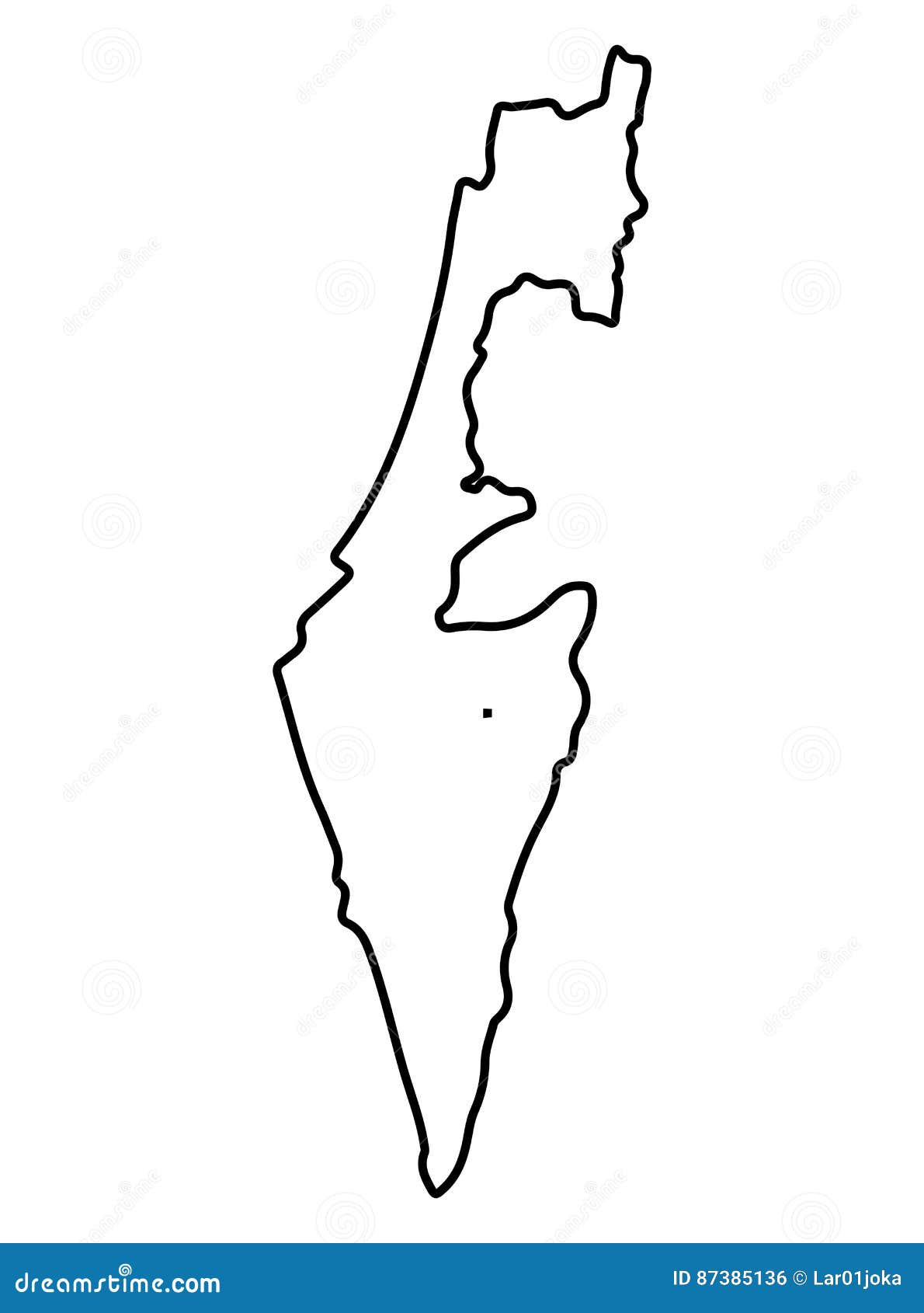 Isolated Israel map stock vector. Illustration of national - 87385136