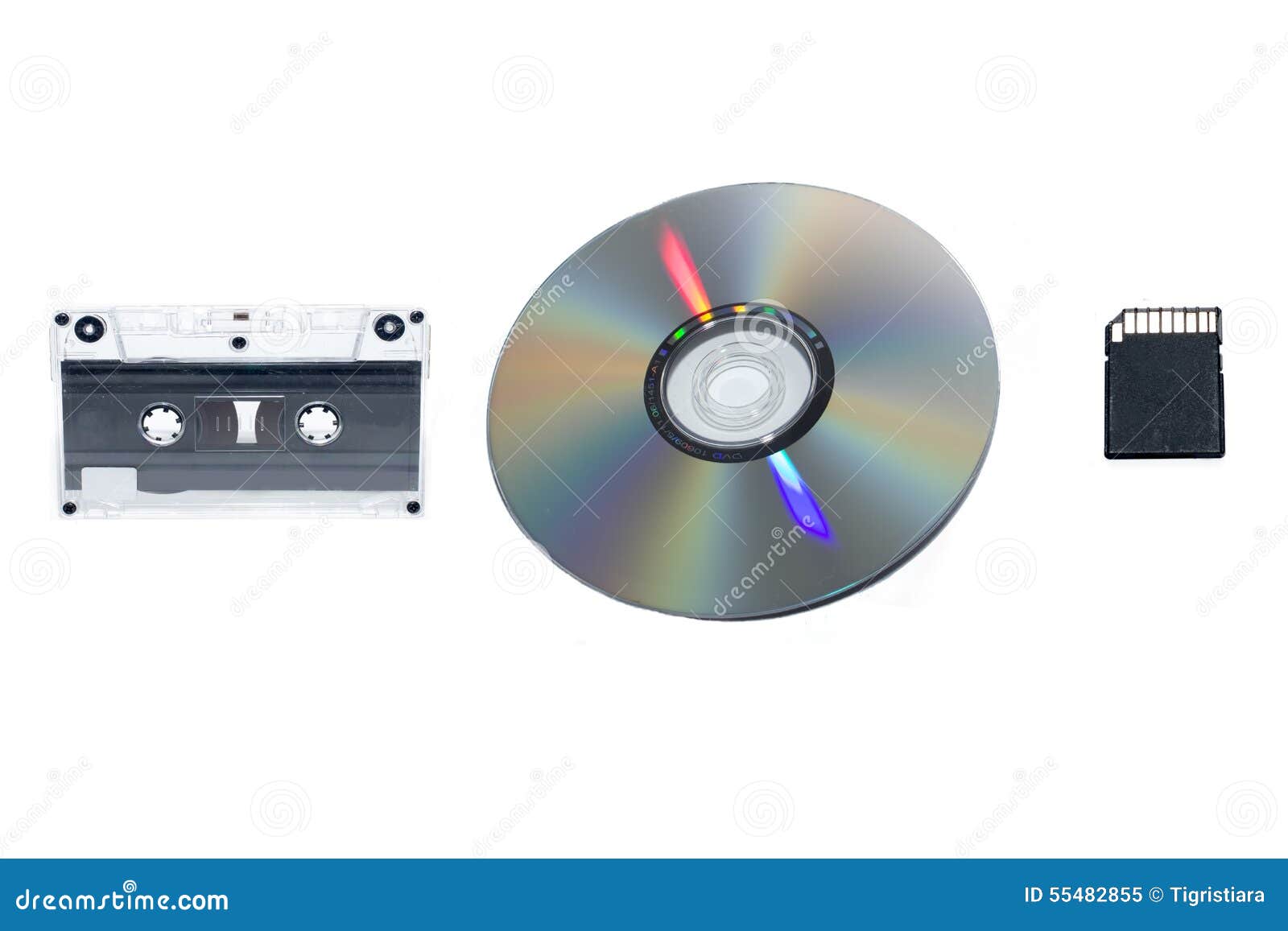 Isolated Items and Evolution of Sound Record Stock Image - Image of ...