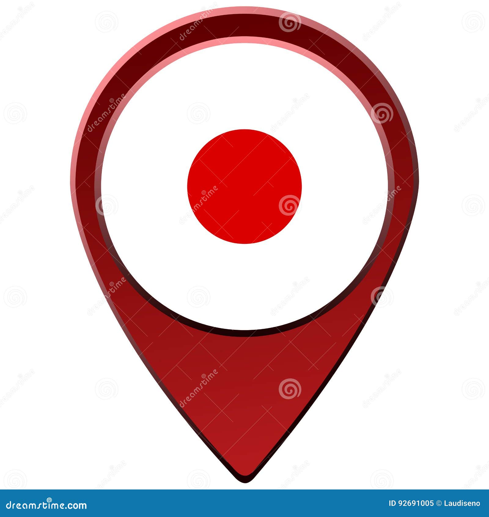 Isolated Japanese flag stock illustration. Illustration of country ...